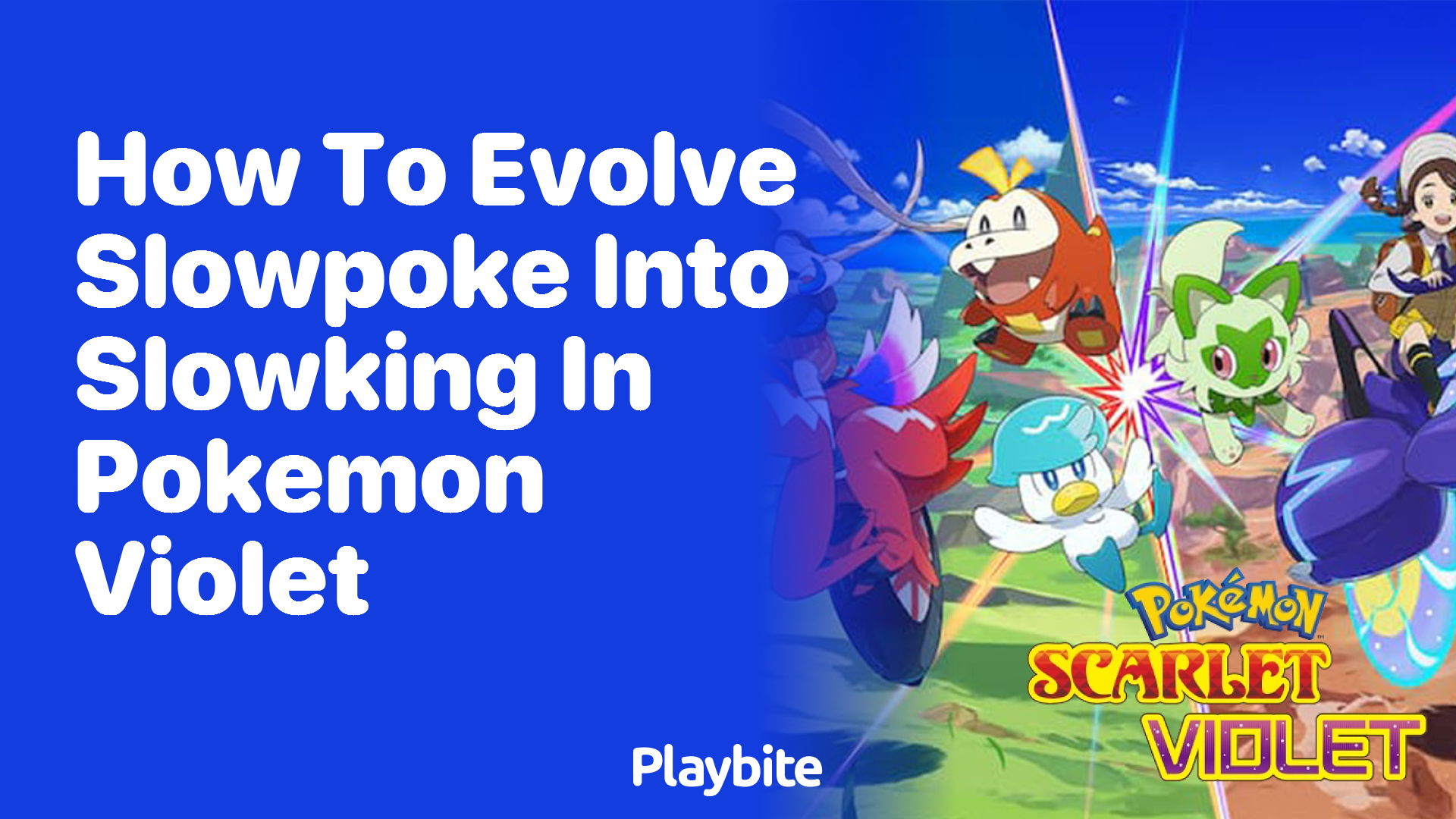 How to evolve Slowpoke into Slowking in Pokémon Violet - Playbite