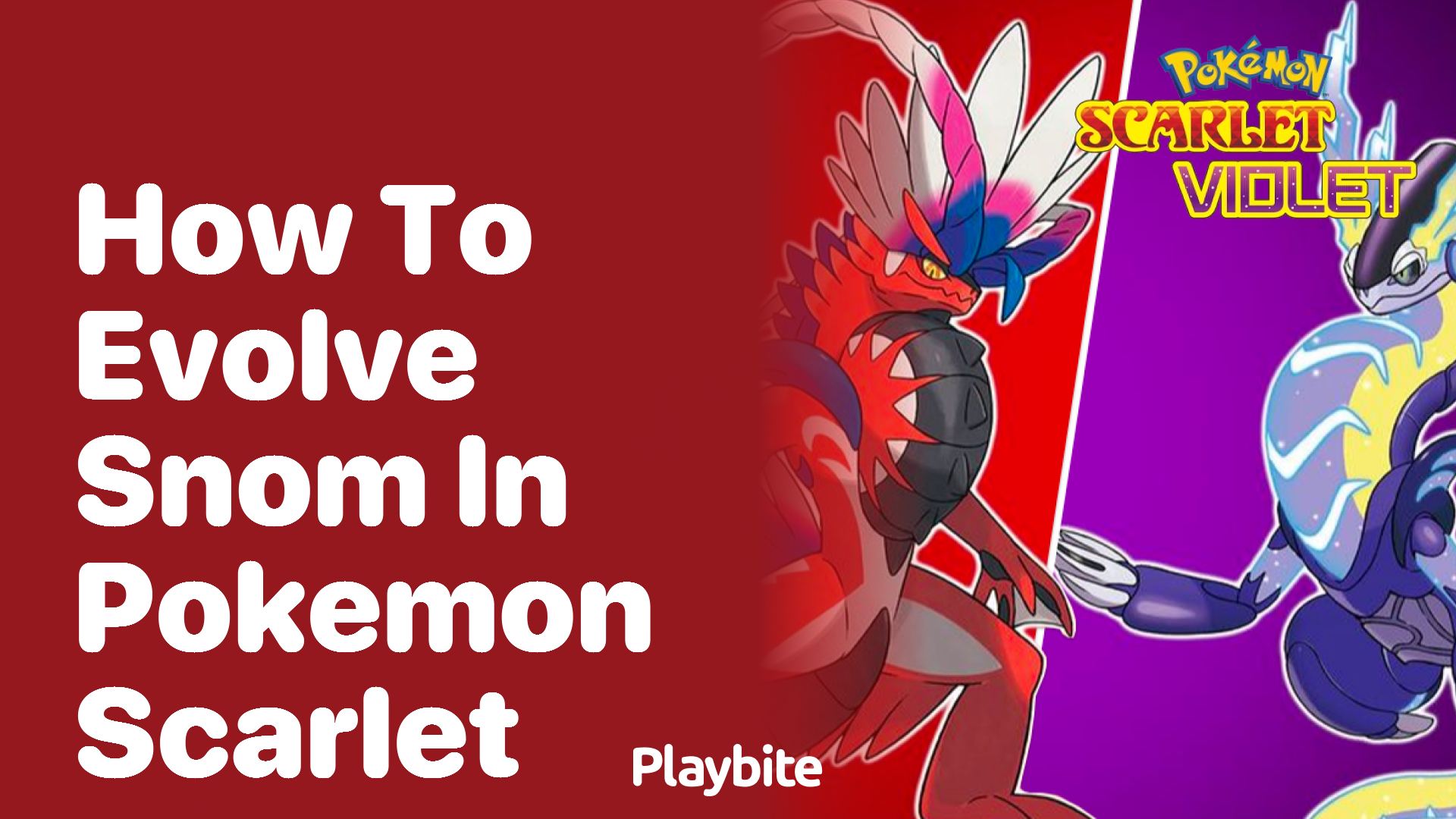 How to Evolve Snom in Pokemon Scarlet - Playbite