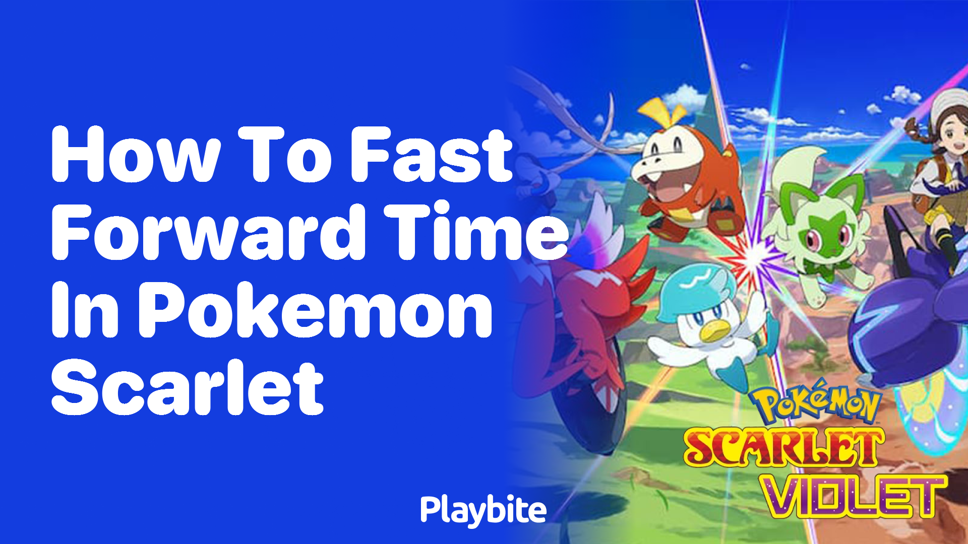 How to fast forward time in Pokemon Scarlet - Playbite