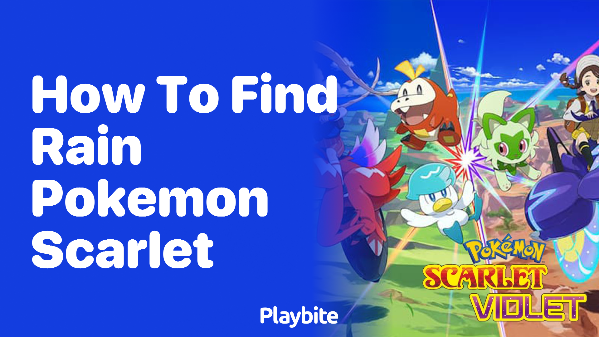 How to Find Rain in Pokemon Scarlet? - Playbite