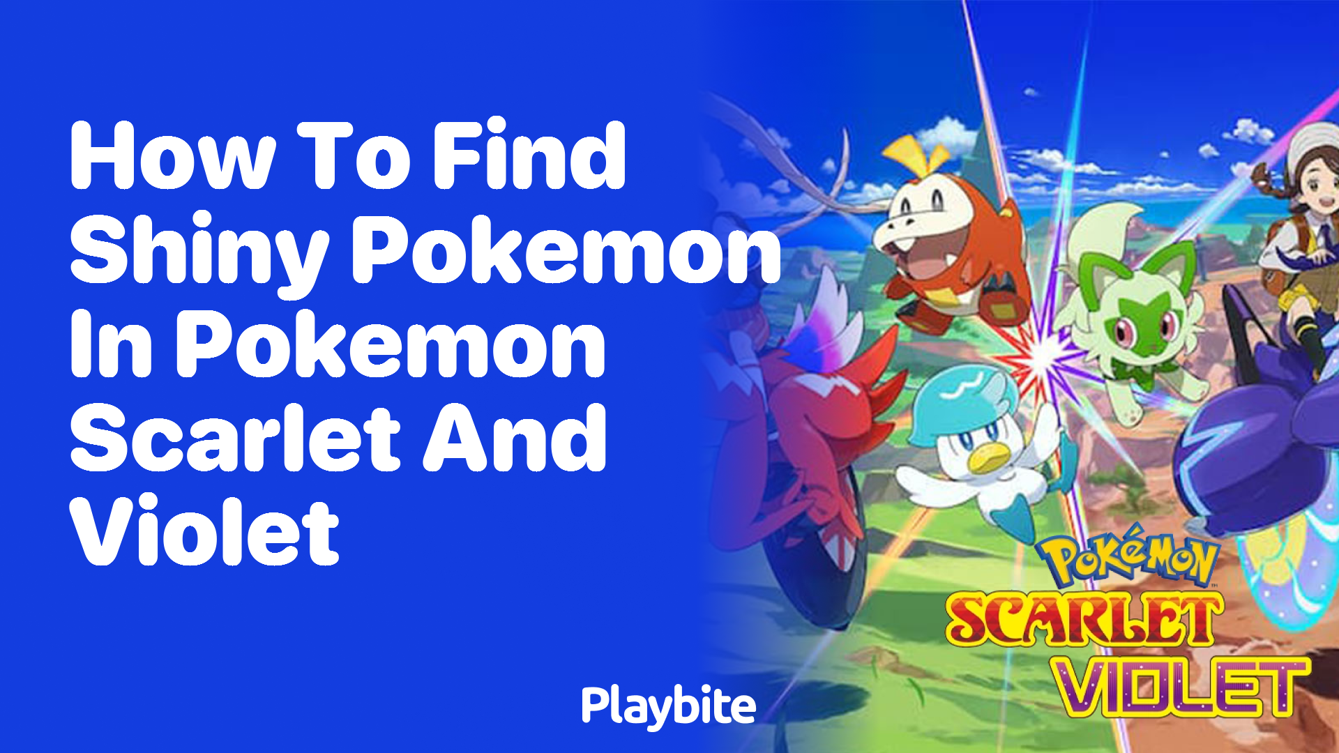 How to find shiny Pokémon in Pokémon Scarlet and Violet? - Playbite