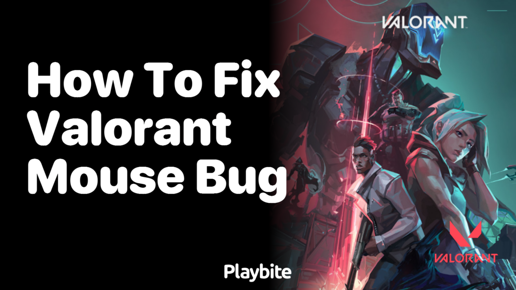 How to Fix Valorant Mouse Bug - Playbite