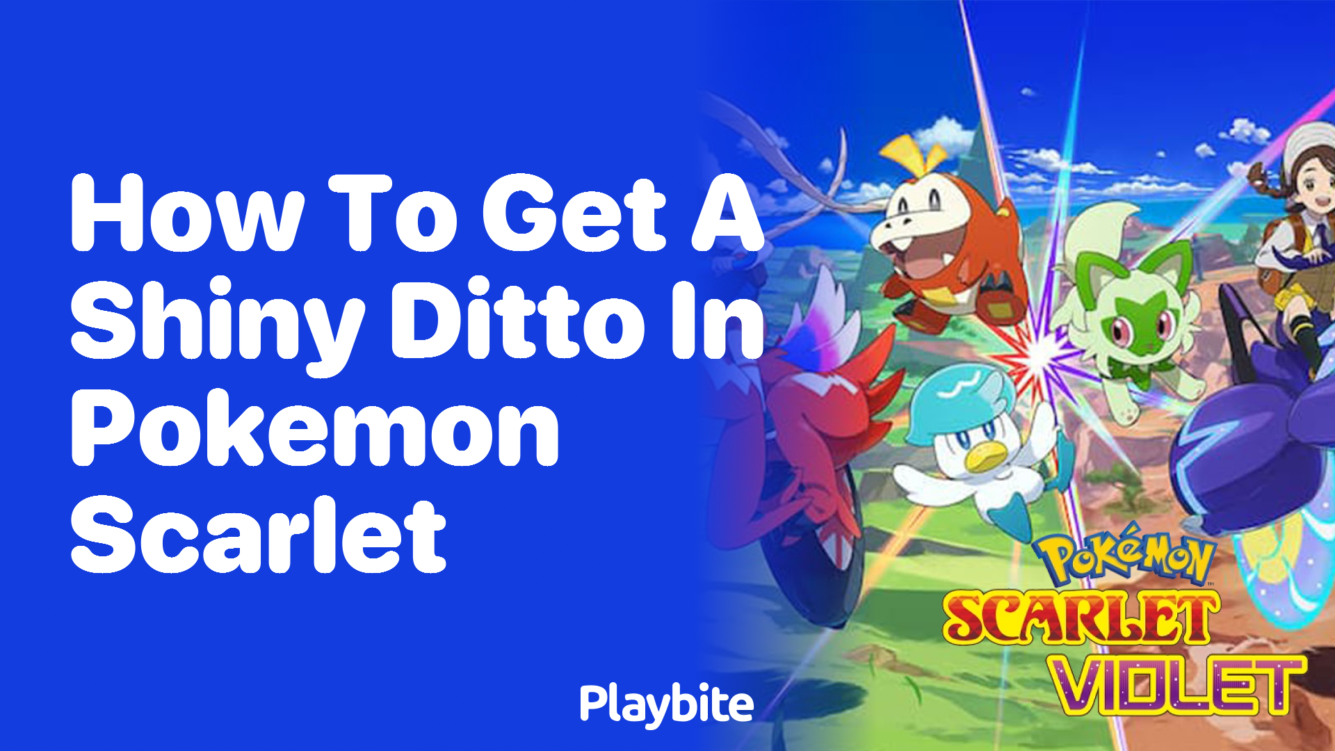 How to get a shiny Ditto in Pokémon Scarlet - Playbite