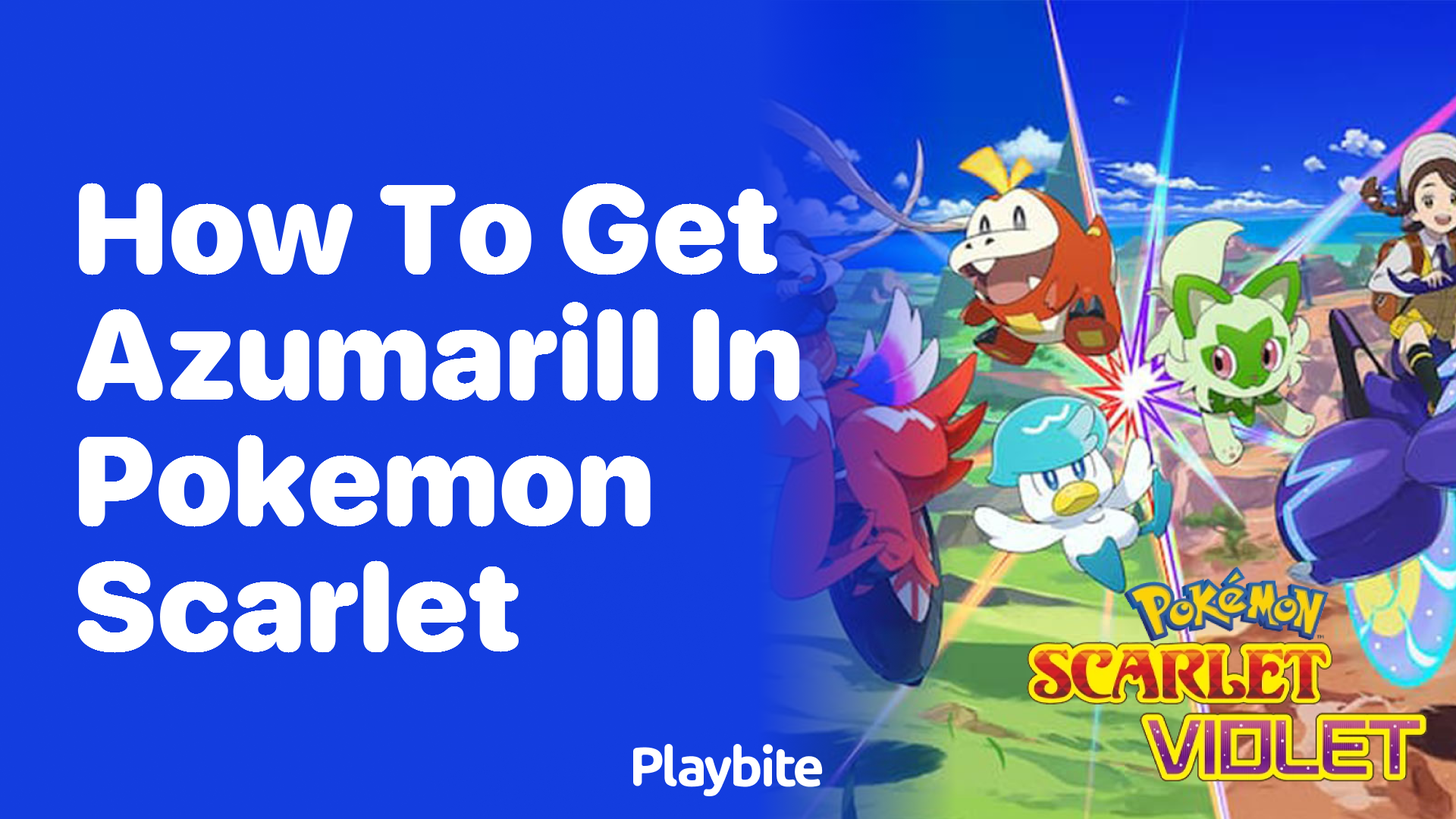 How to get Azumarill in Pokemon Scarlet - Playbite