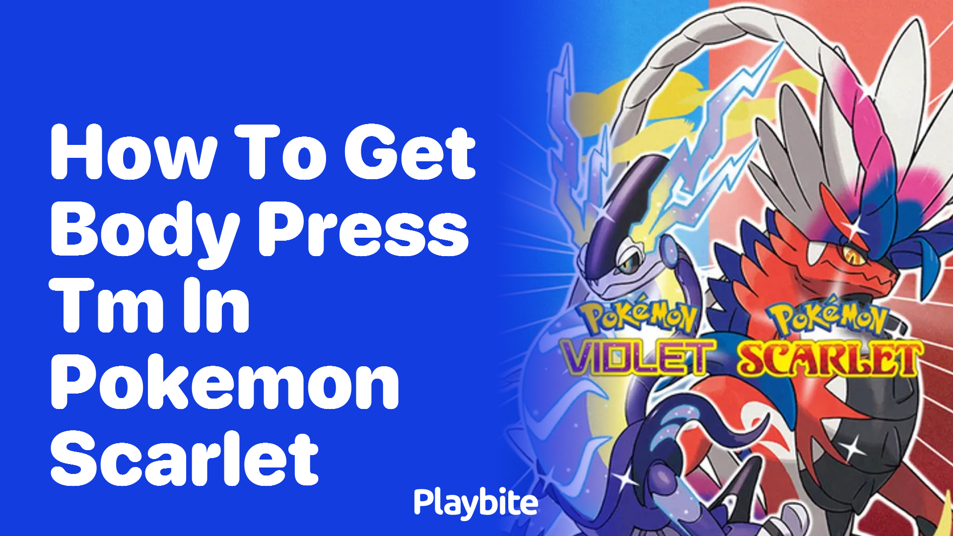 How to get Body Press TM in Pokémon Scarlet - Playbite