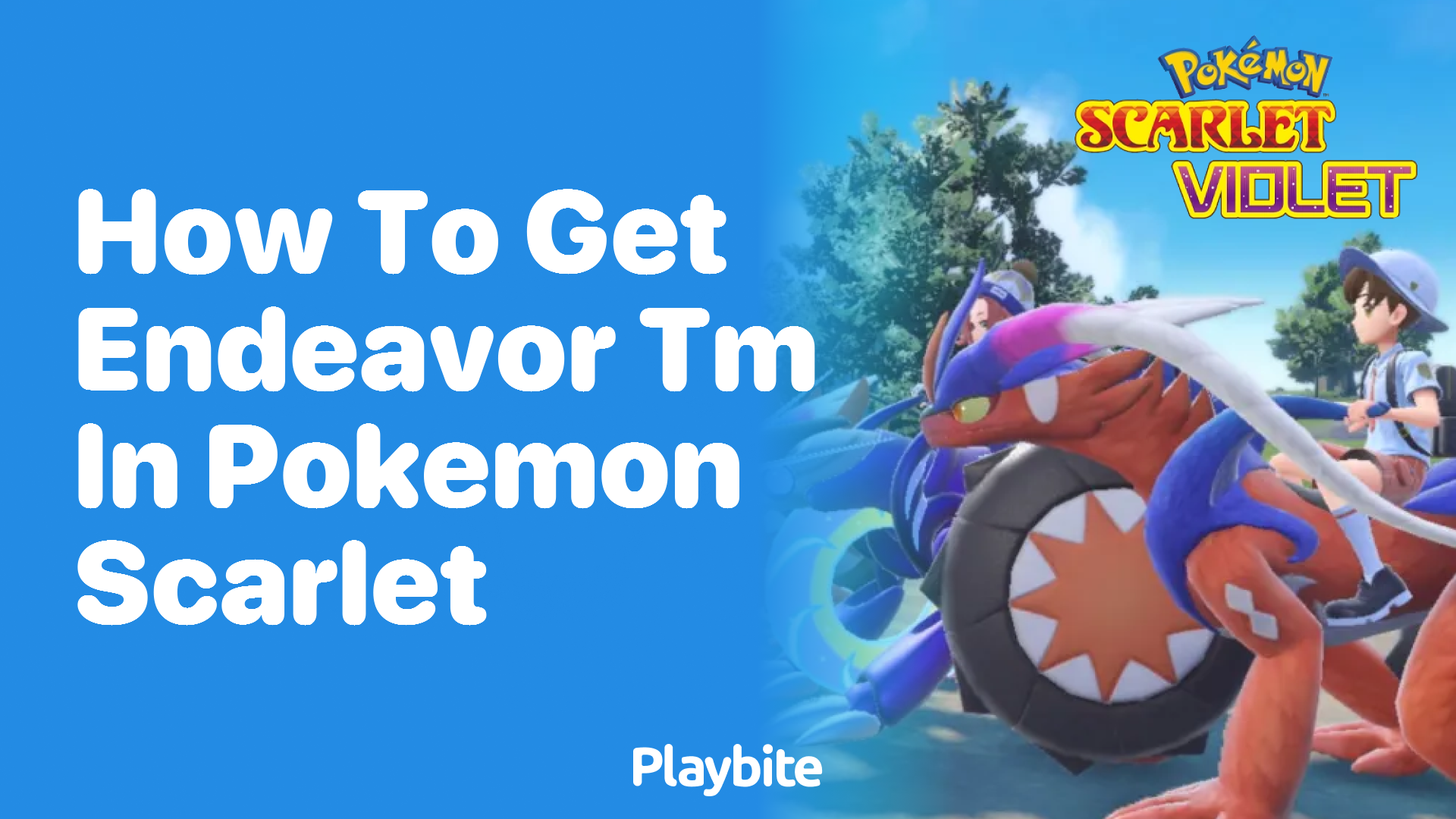 How to Get Endeavor TM in Pokemon Scarlet - Playbite