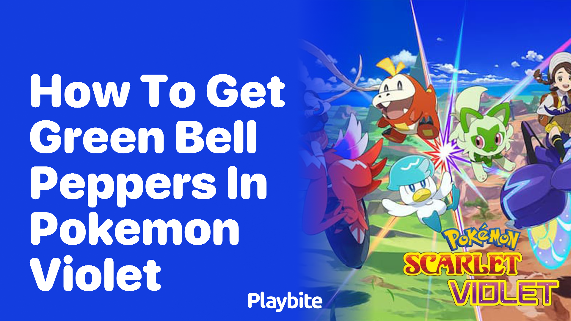 How to get Green Bell Peppers in Pokemon Violet - Playbite