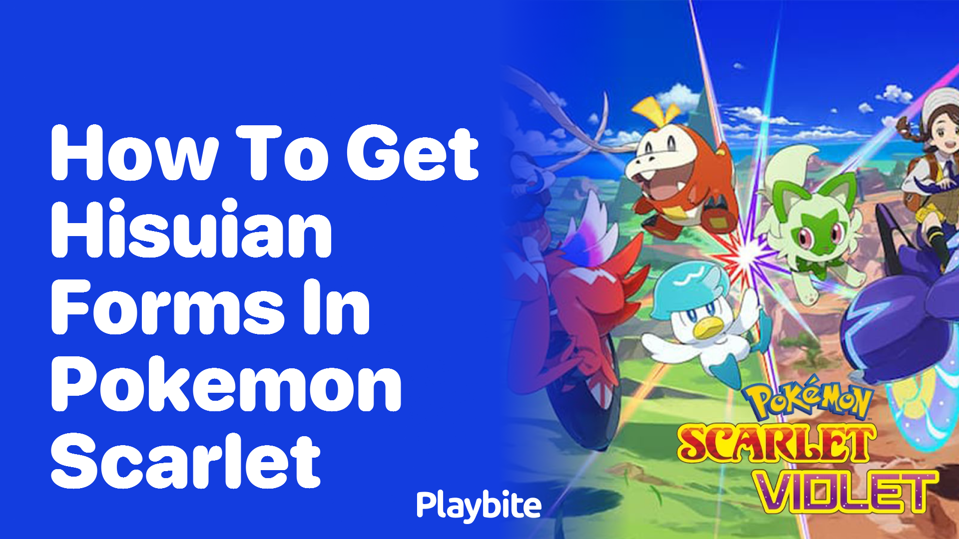 How to get Hisuian forms in Pokemon Scarlet - Playbite