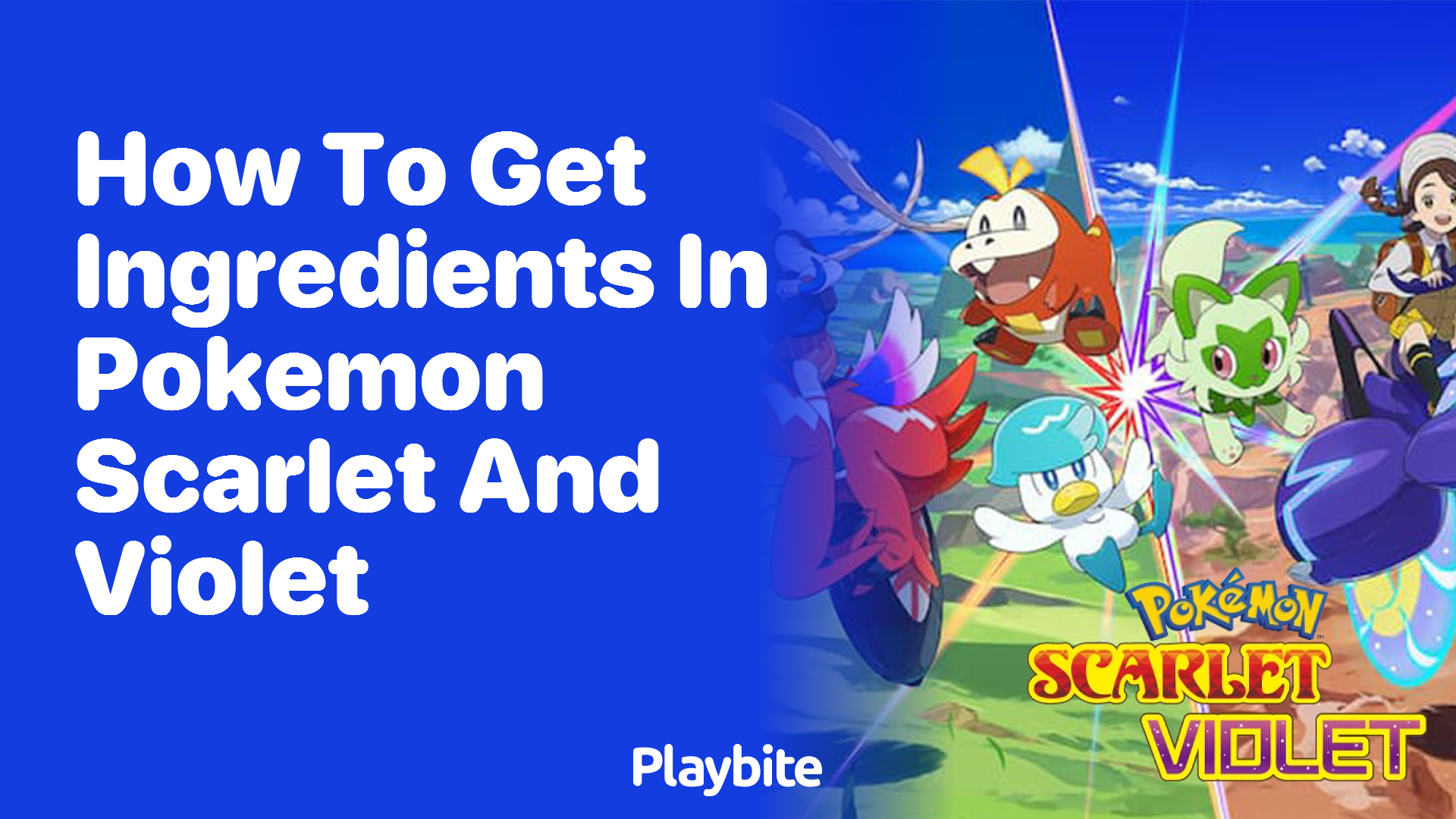 How to get ingredients in Pokemon Scarlet and Violet - Playbite