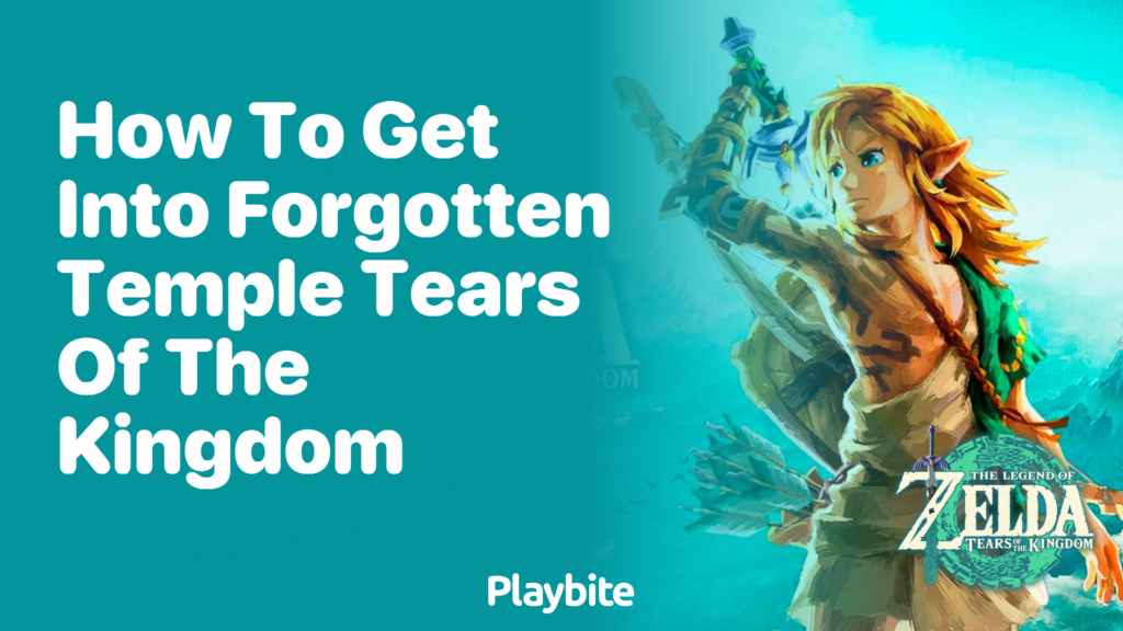 How to Get Into the Forgotten Temple in Tears of the Kingdom - Playbite