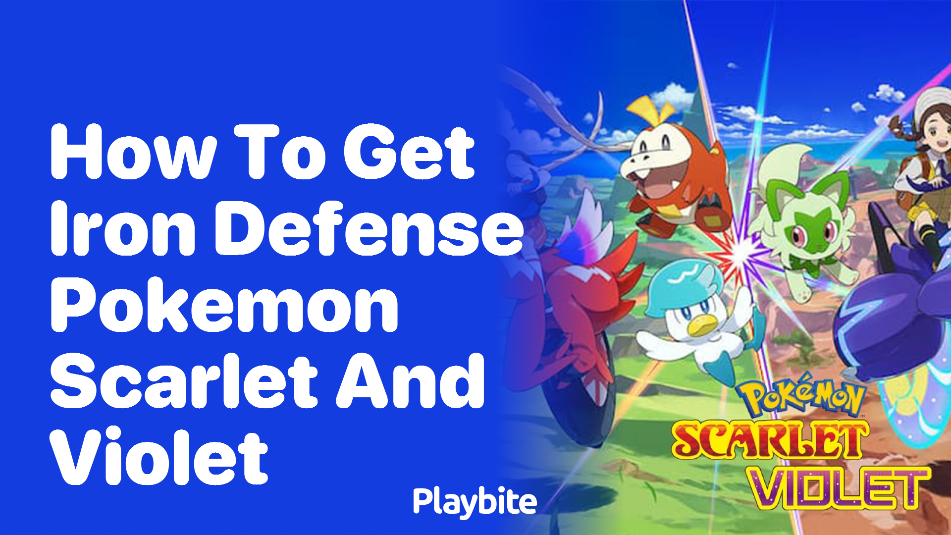 How to get Iron Defense in Pokemon Scarlet and Violet - Playbite