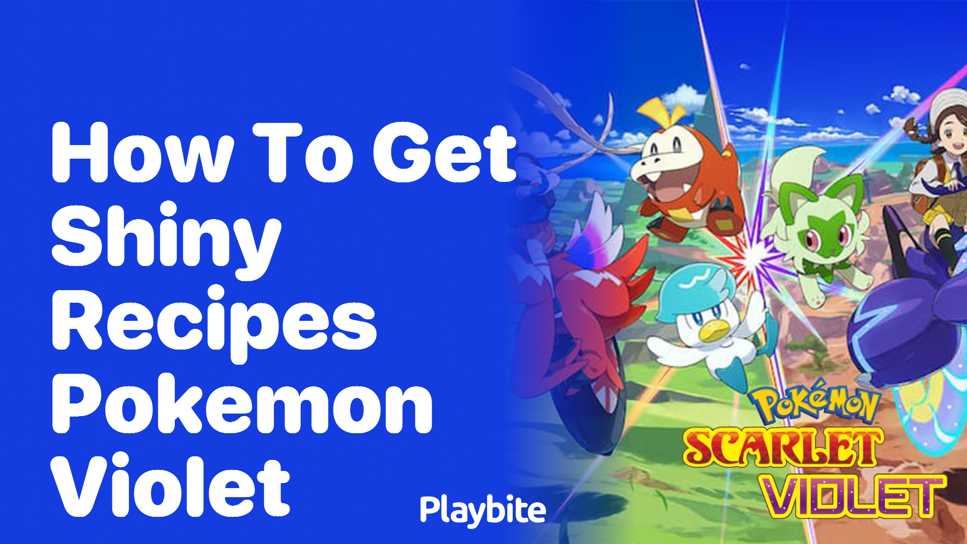 How to get Shiny Recipes in Pokemon Violet - Playbite