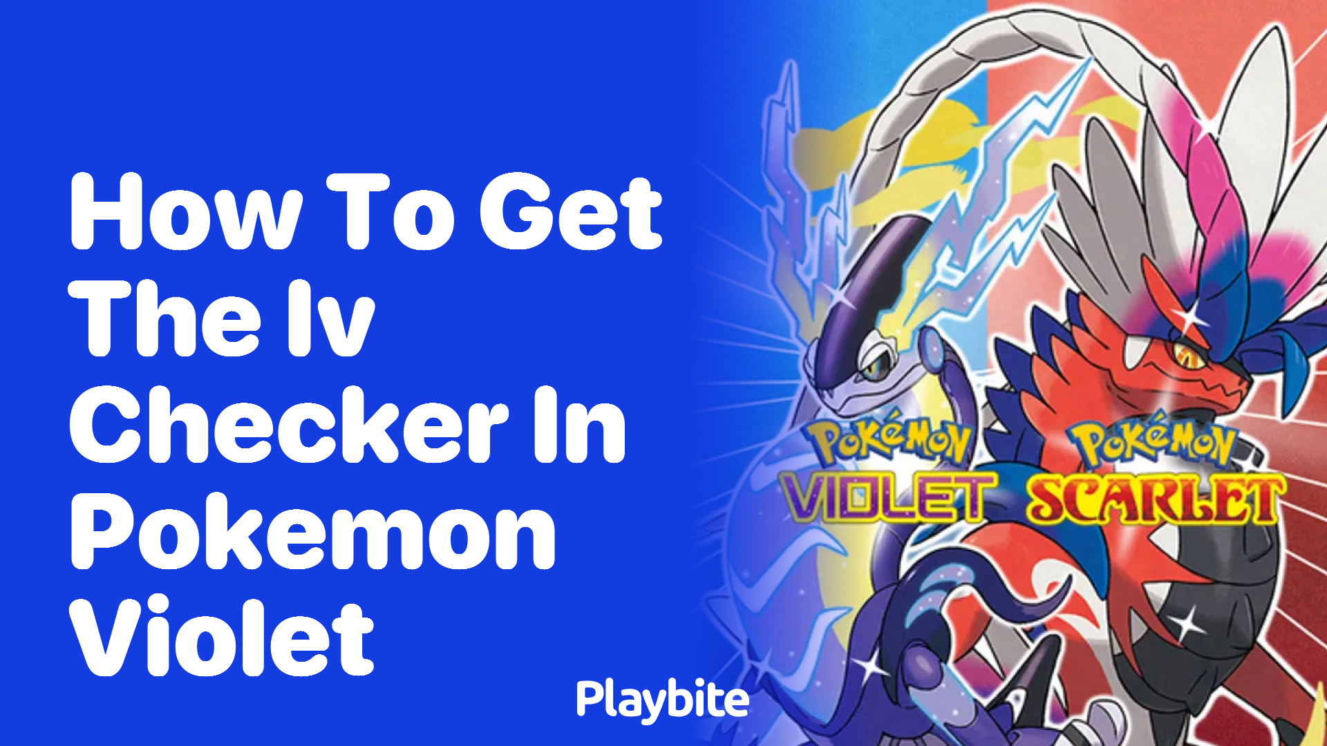 How to get the IV Checker in Pokemon Violet - Playbite