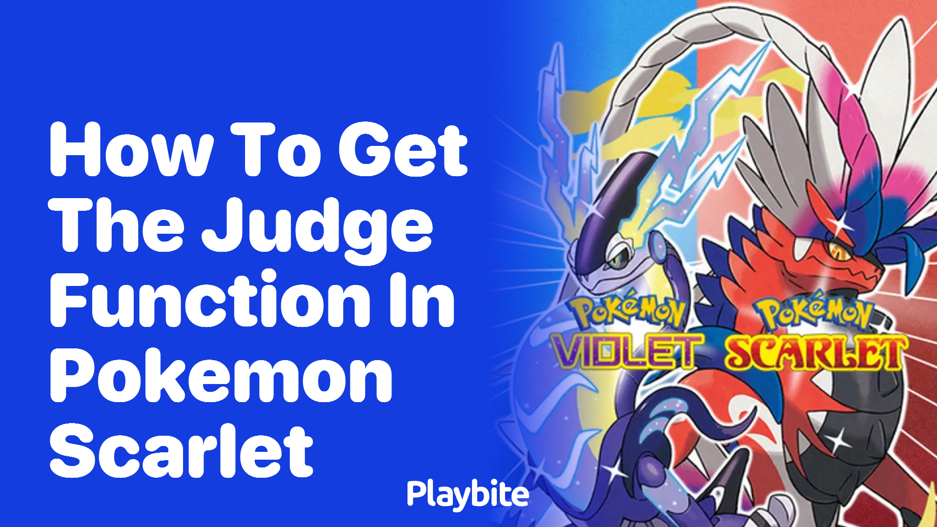 How to get the Judge function in Pokémon Scarlet - Playbite