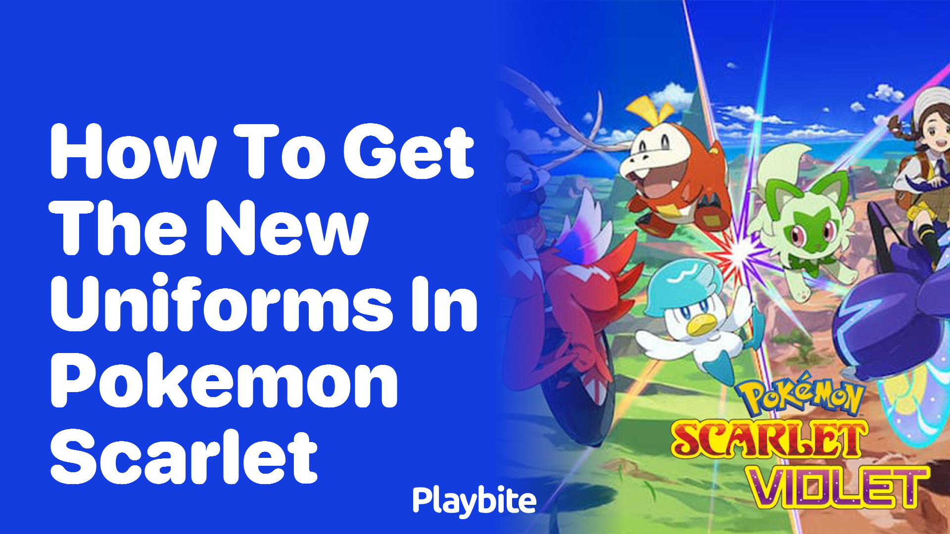 How to Get the New Uniforms in Pokemon Scarlet - Playbite