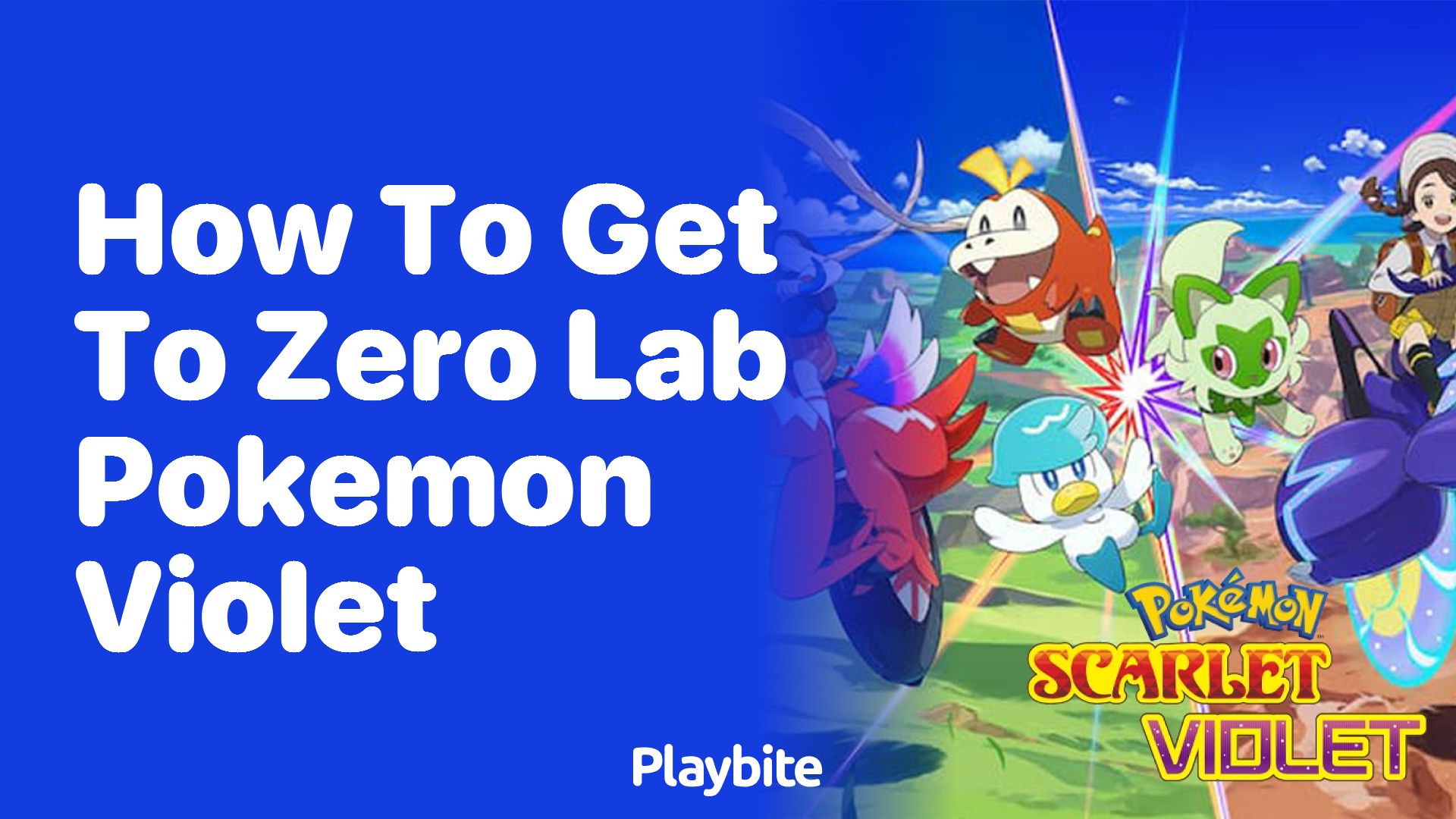 How to get to Zero Lab in Pokémon Violet - Playbite