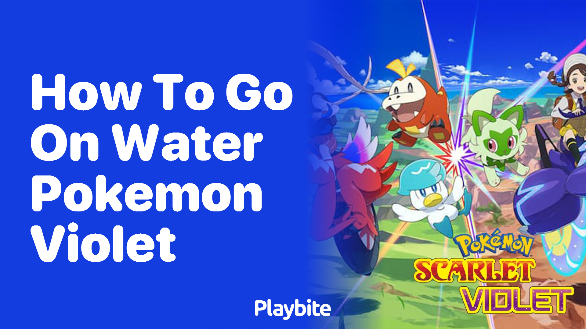 How to go on water in Pokémon Violet - Playbite