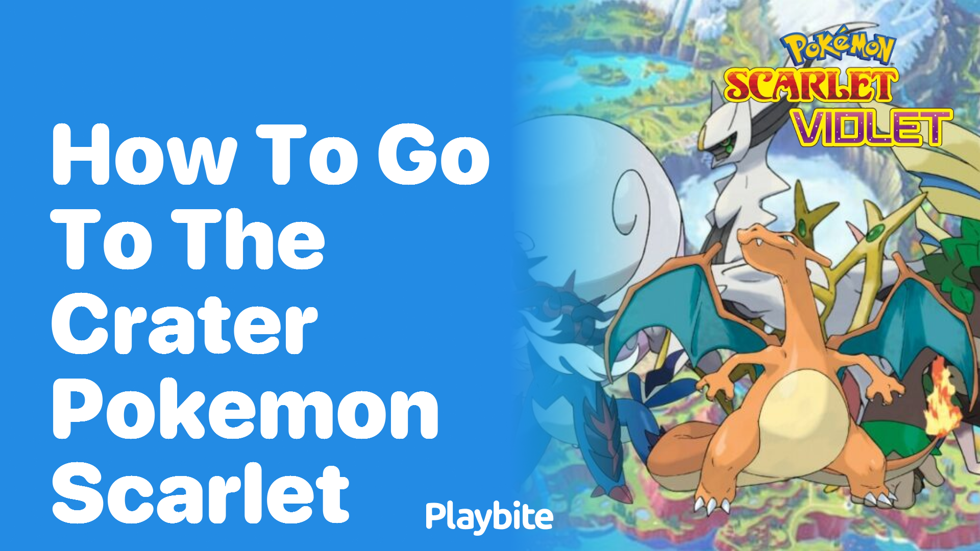 How to go to the crater in Pokémon Scarlet - Playbite