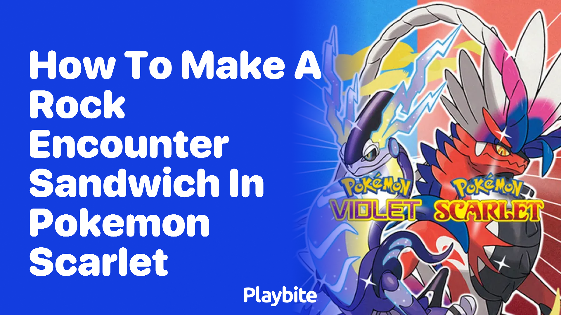 How to make a Rock-Encounter Sandwich in Pokemon Scarlet - Playbite