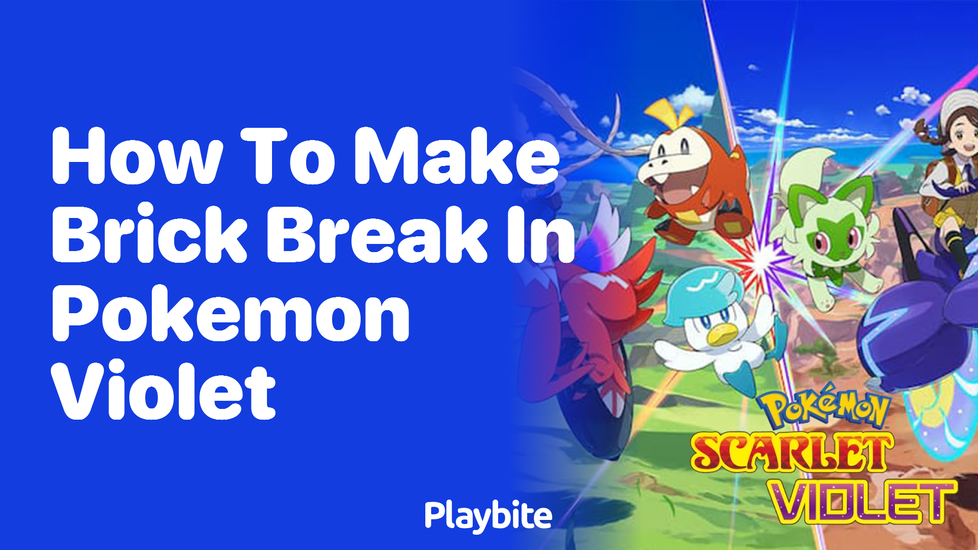 How to make Brick Break in Pokemon Violet - Playbite