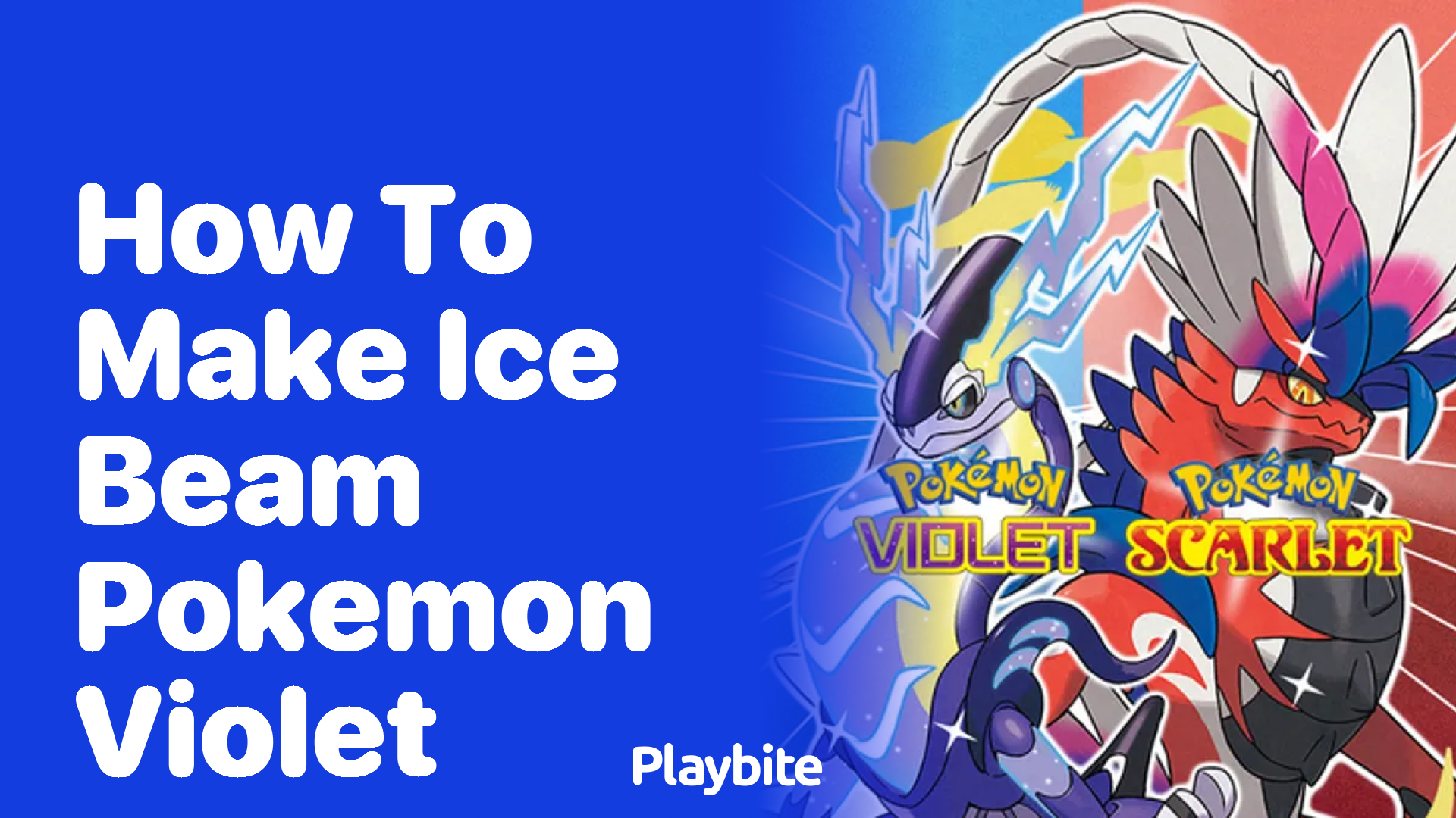 How to make Ice Beam in Pokemon Violet - Playbite