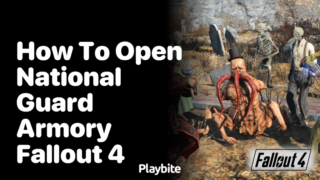 How to open National Guard Armory in Fallout 4 - Playbite