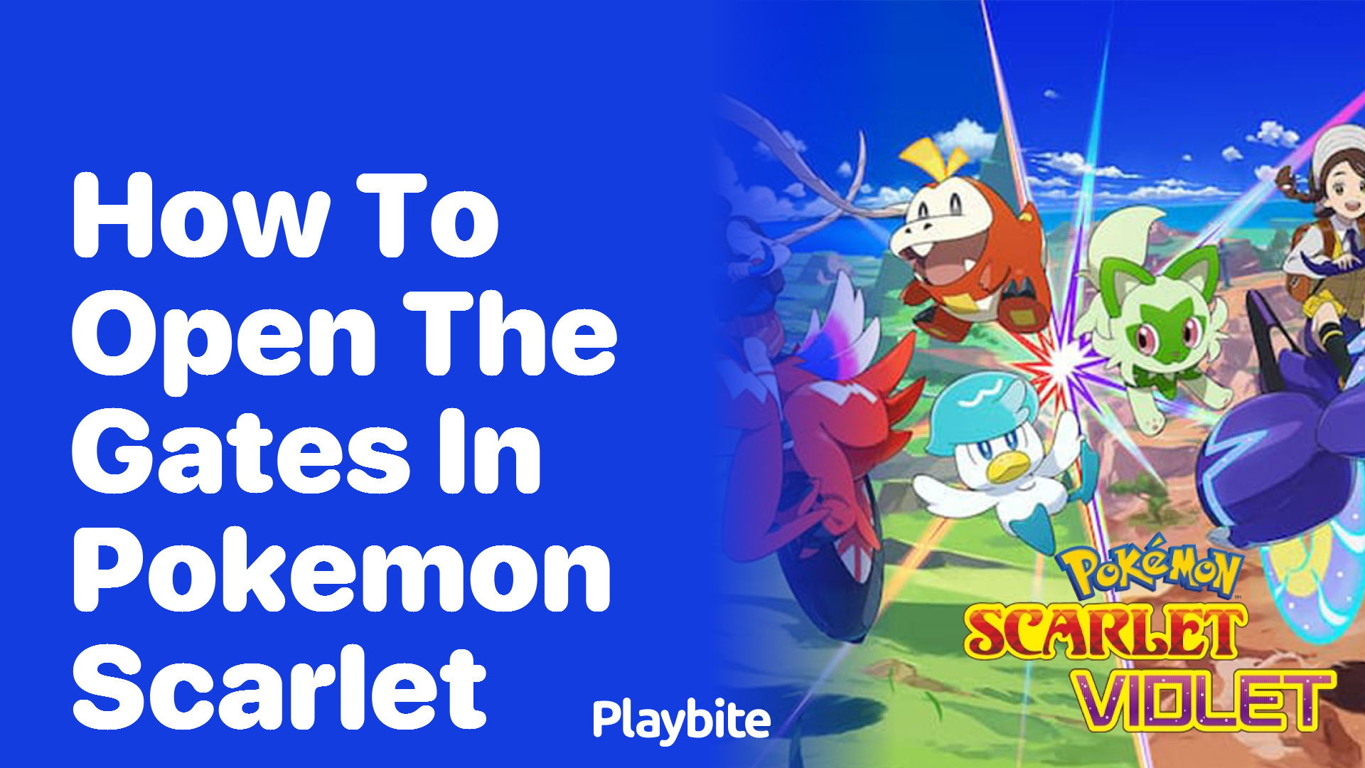 How to open the gates in Pokemon Scarlet - Playbite