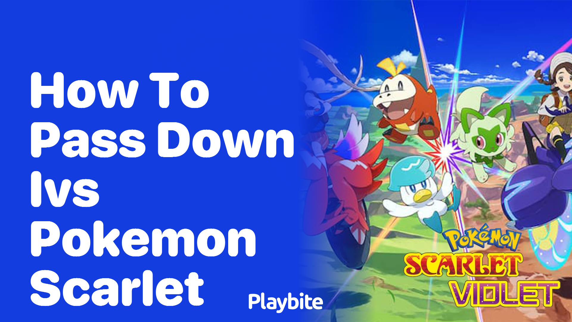 How to Pass Down IVs in Pokemon Scarlet - Playbite