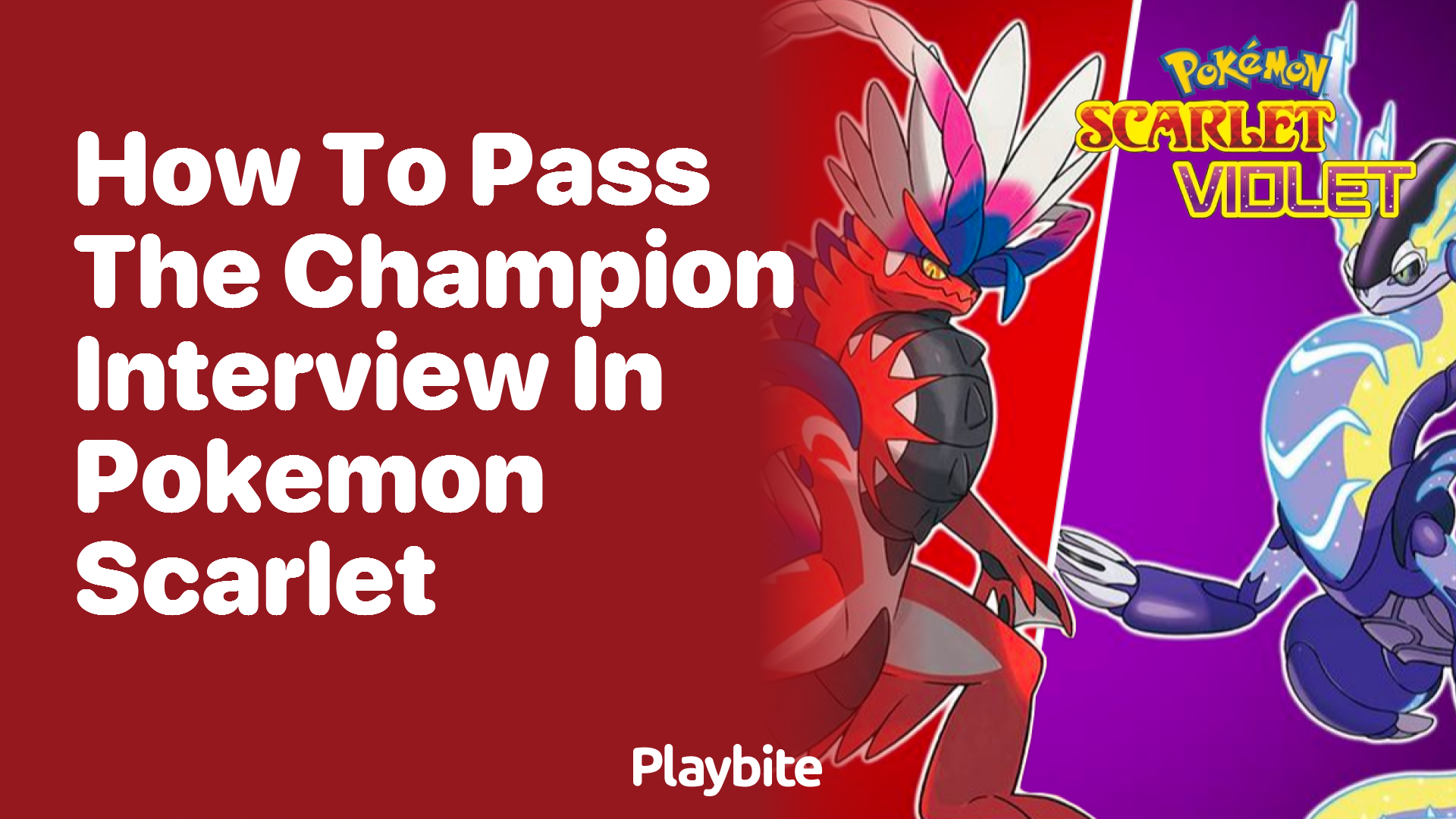 How to Pass the Champion Interview in Pokemon Scarlet - Playbite