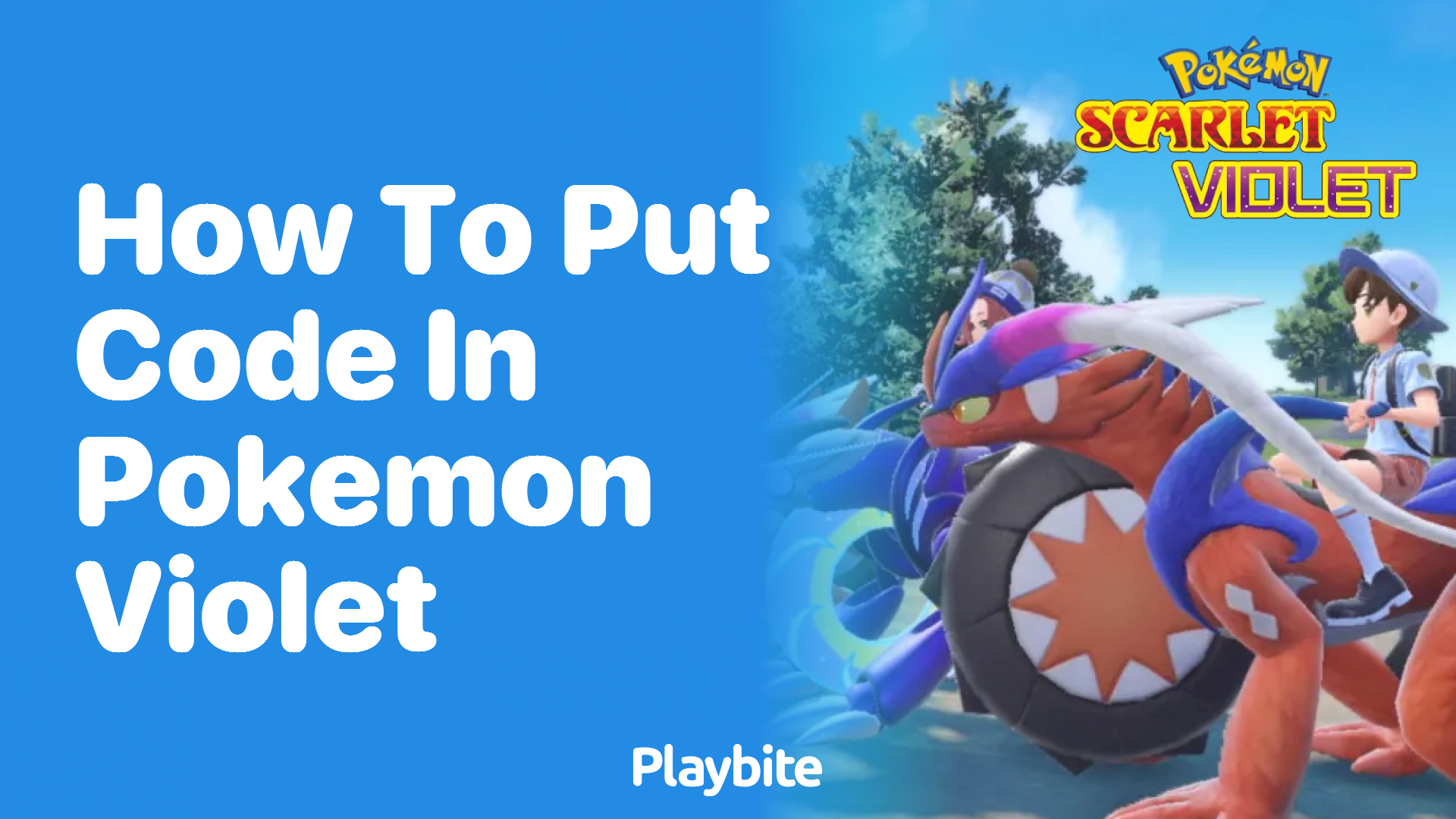 How to Redeem a Code in Pokémon Violet - Playbite