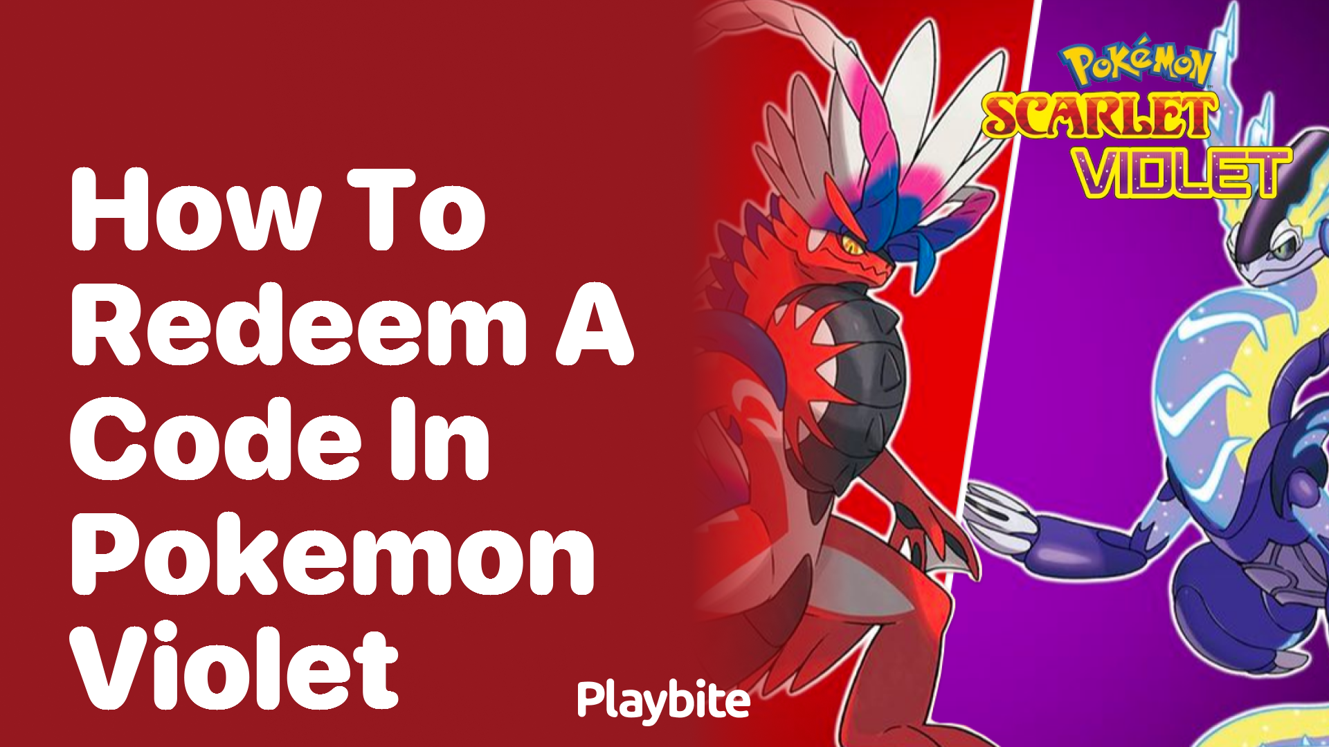 How to redeem a code in Pokémon Violet - Playbite