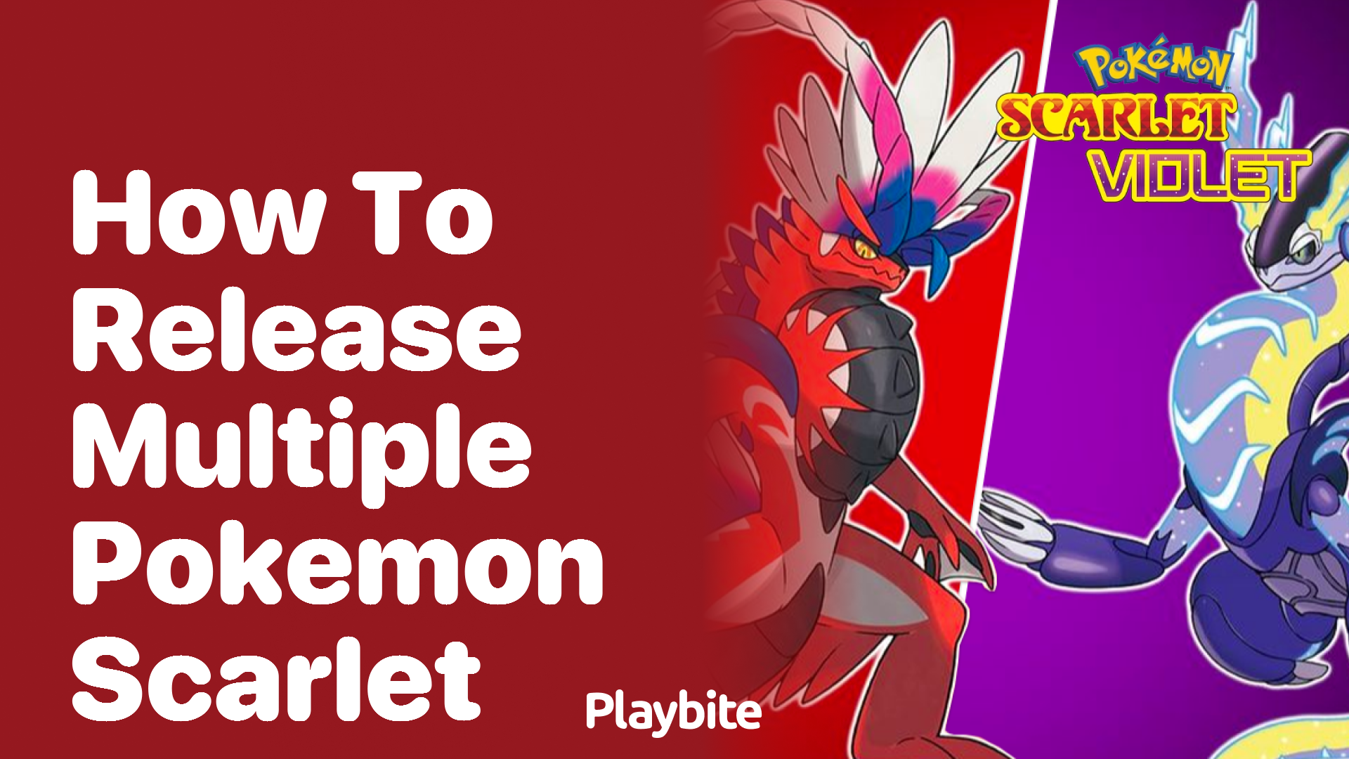 How to Release Multiple Pokémon in Pokémon Scarlet - Playbite