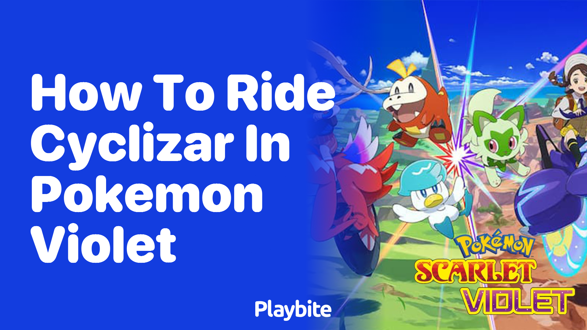How to ride Cyclizar in Pokemon Violet - Playbite