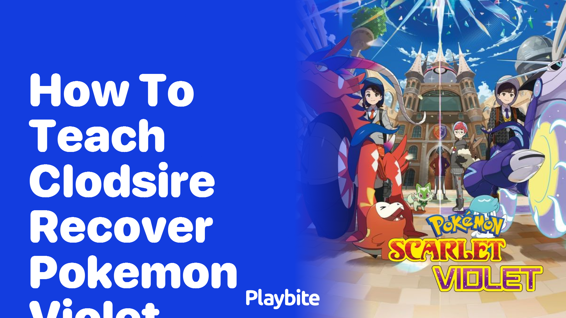 How to Teach Clodsire Recover in Pokemon Violet - Playbite