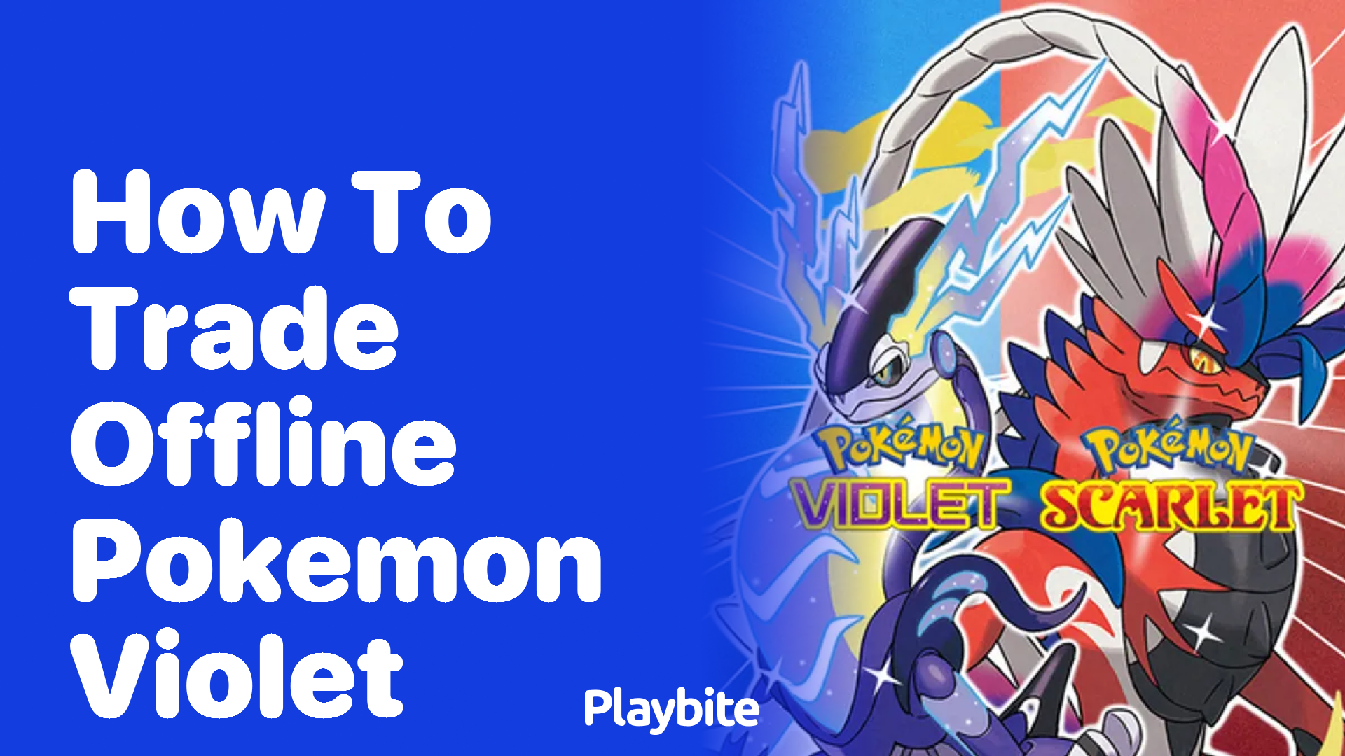 How to trade offline in Pokemon Violet - Playbite