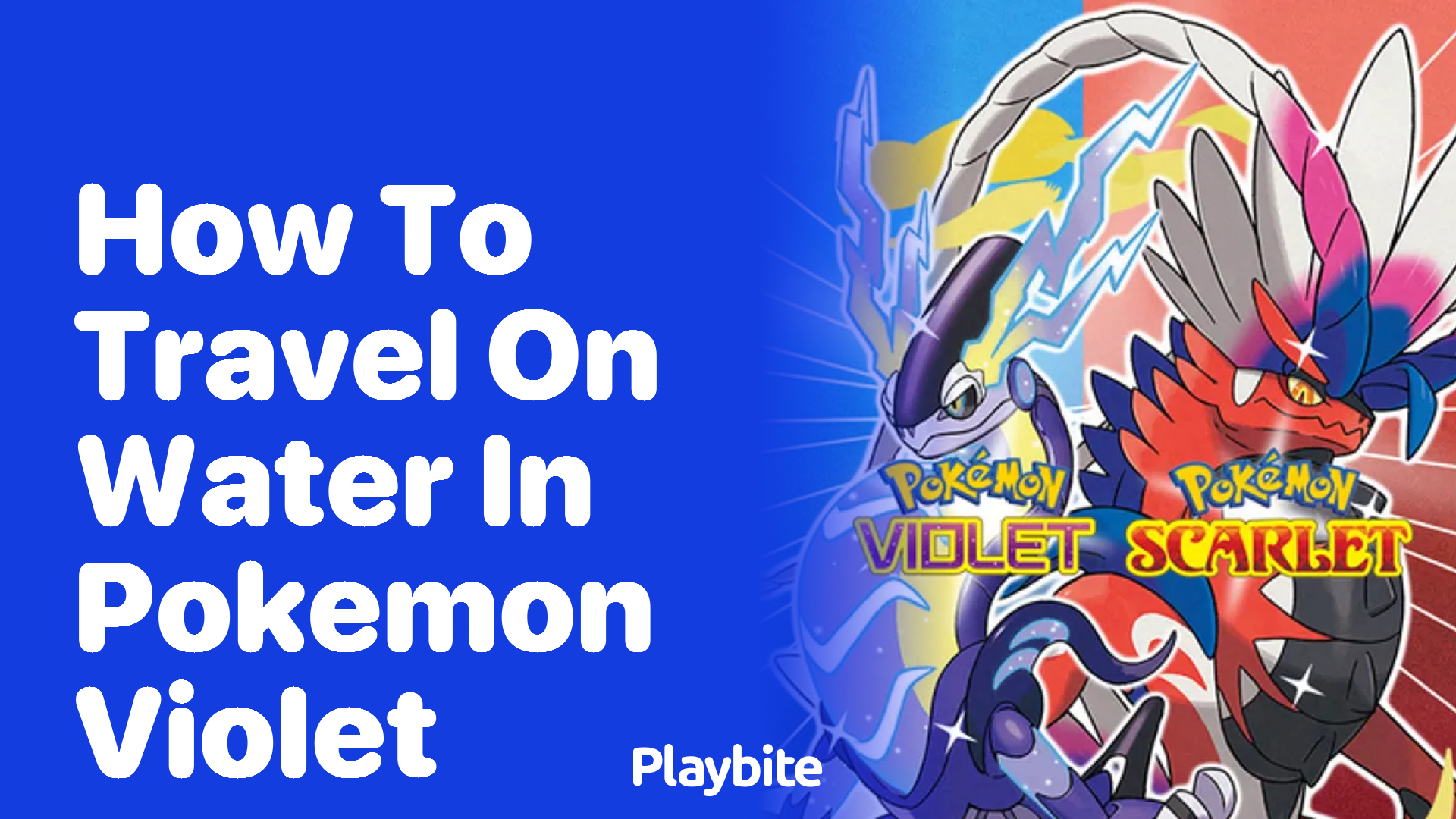 How to Travel on Water in Pokemon Violet - Playbite