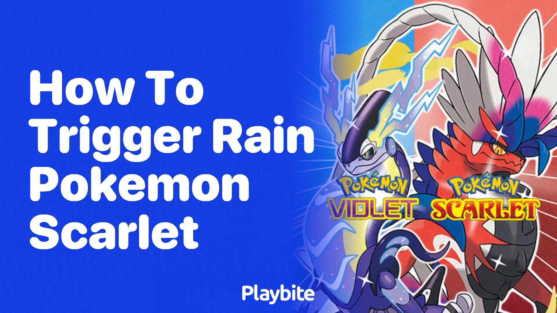 How to Trigger Rain in Pokemon Scarlet - Playbite