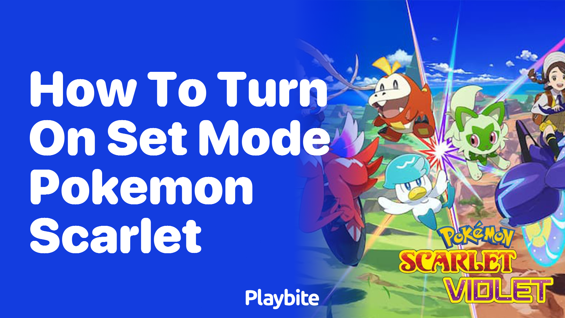 How to turn on Set Mode in Pokemon Scarlet - Playbite