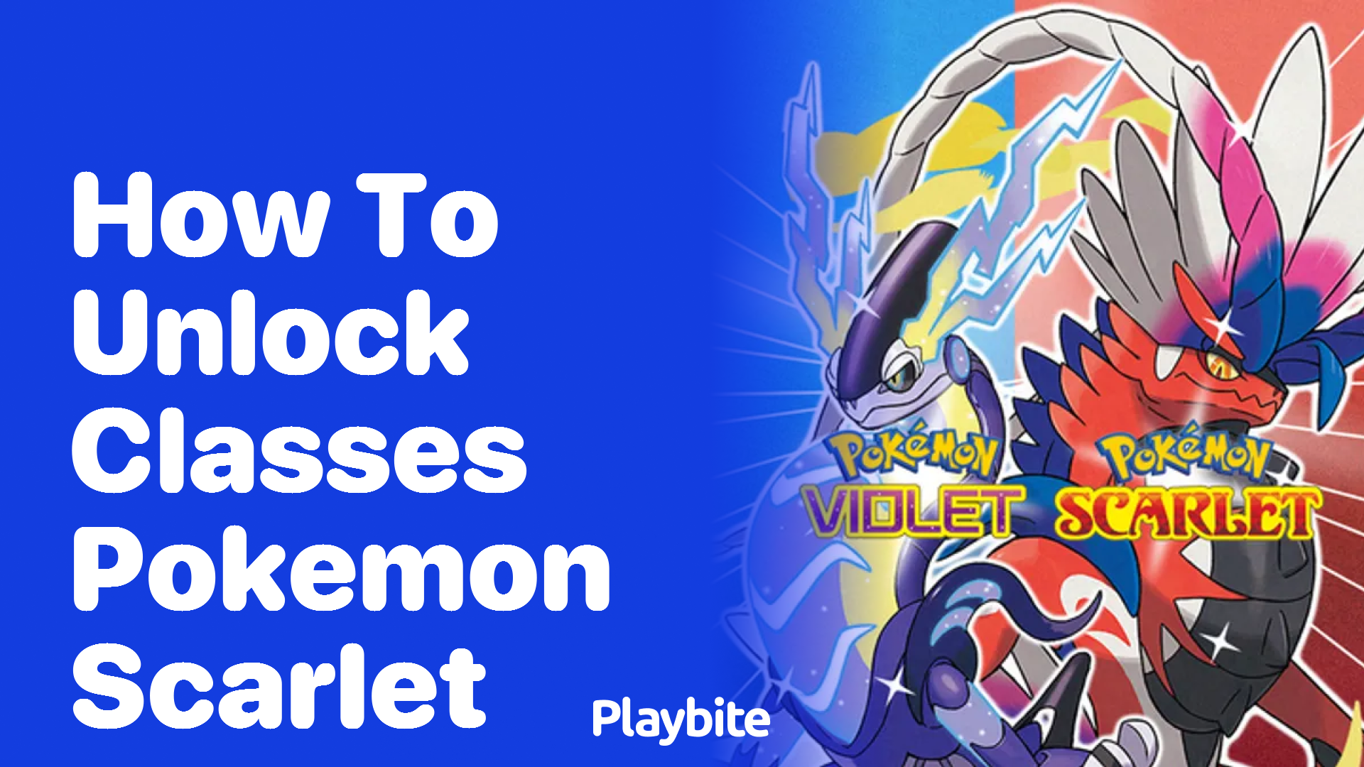 How to unlock classes in Pokémon Scarlet - Playbite