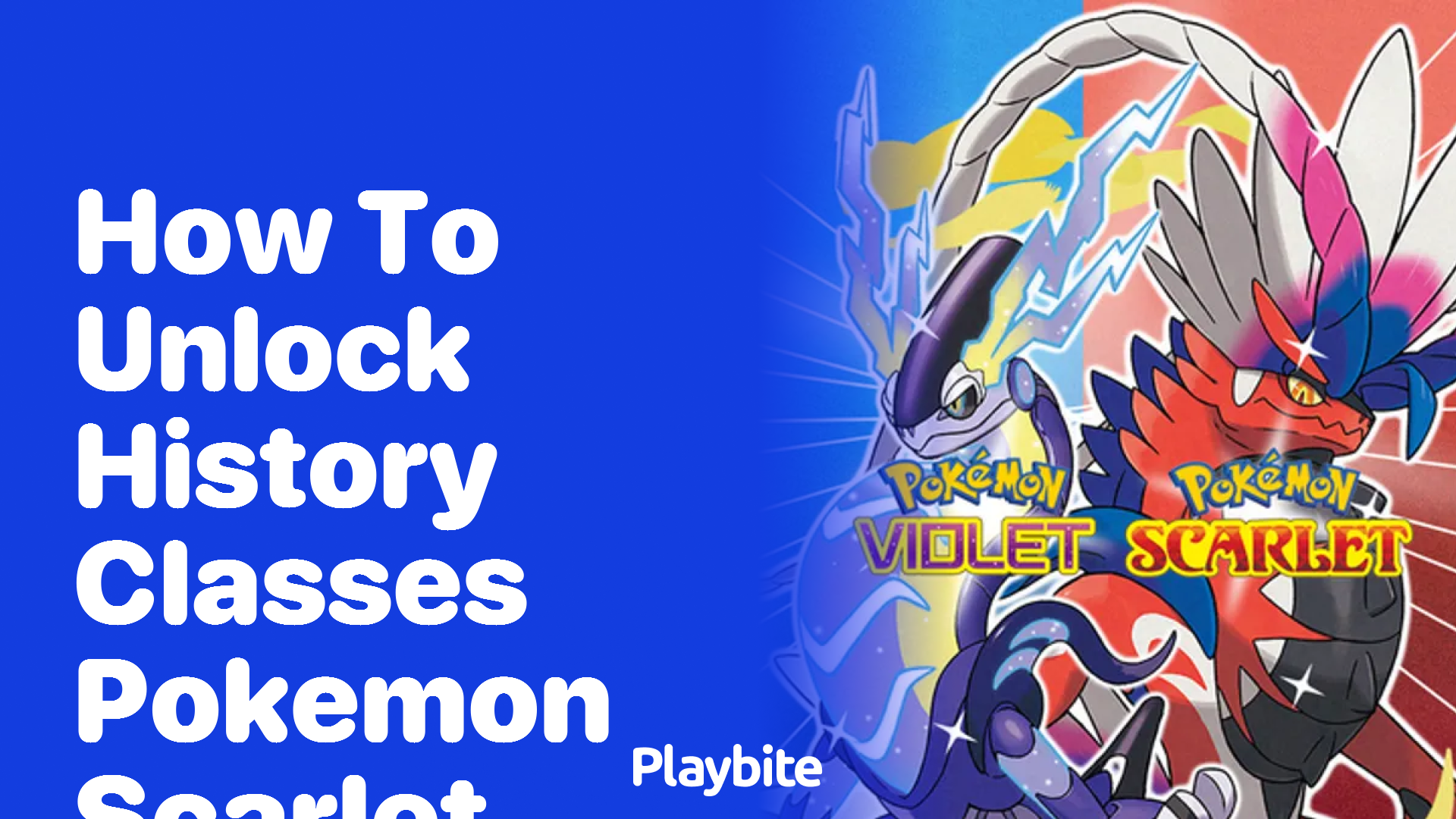 How to Unlock History Classes in Pokemon Scarlet - Playbite