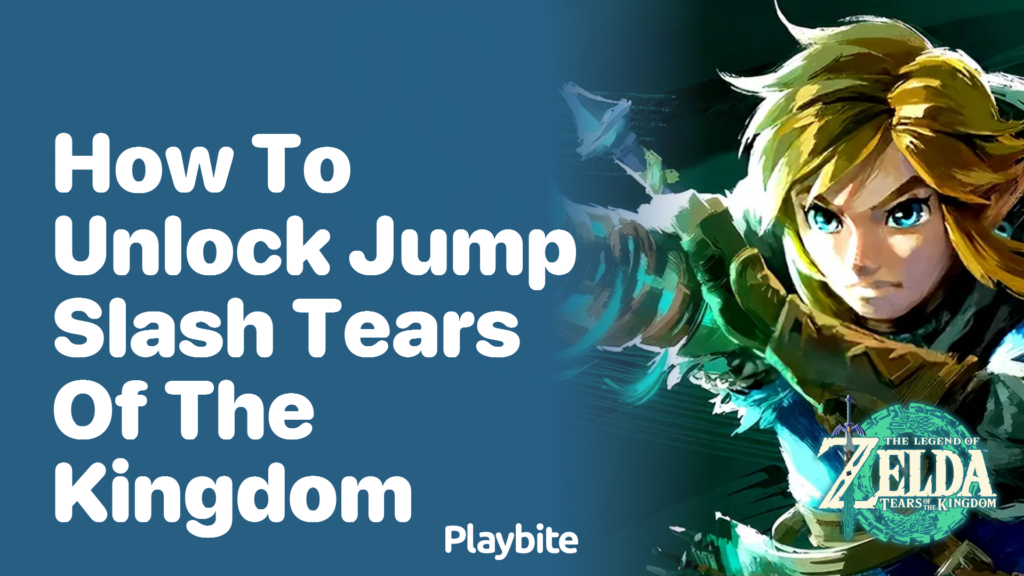 How to Unlock Jump Slash in Tears of the Kingdom - Playbite
