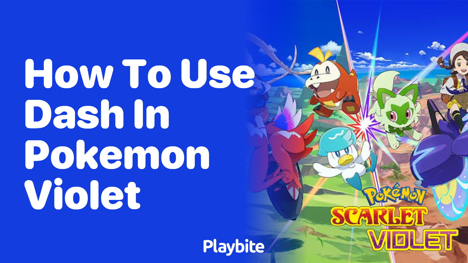 How to use dash in Pokemon Violet - Playbite