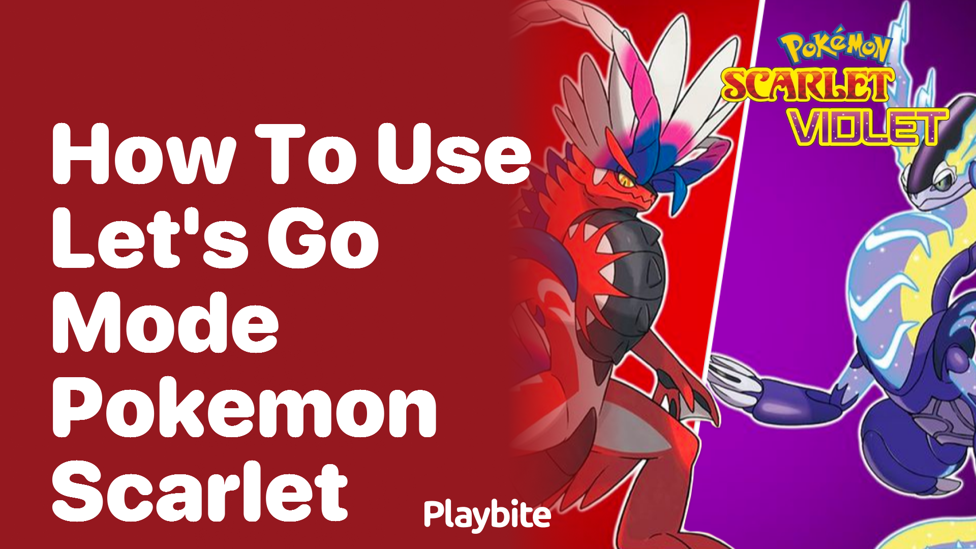 How to Use Let's Go Mode in Pokemon Scarlet - Playbite