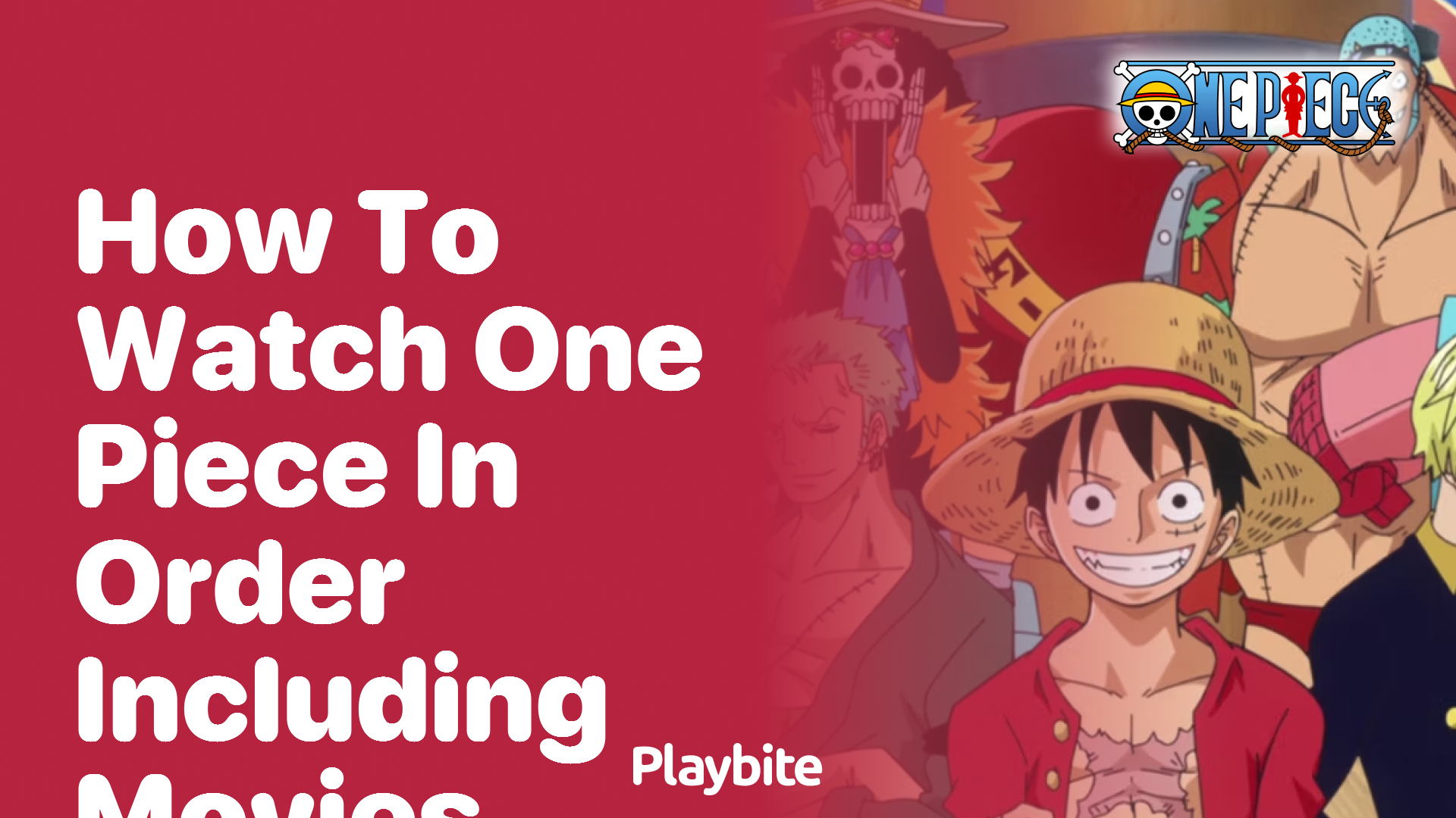 How to Watch One Piece in Order Including Movies - Playbite