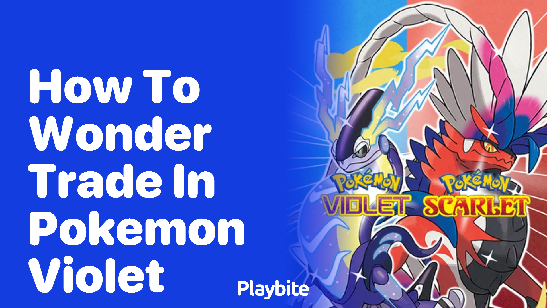 How to Wonder Trade in Pokemon Violet - Playbite