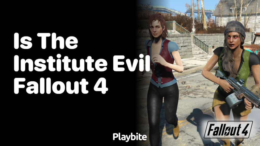 Is the Institute Evil in Fallout 4? - Playbite