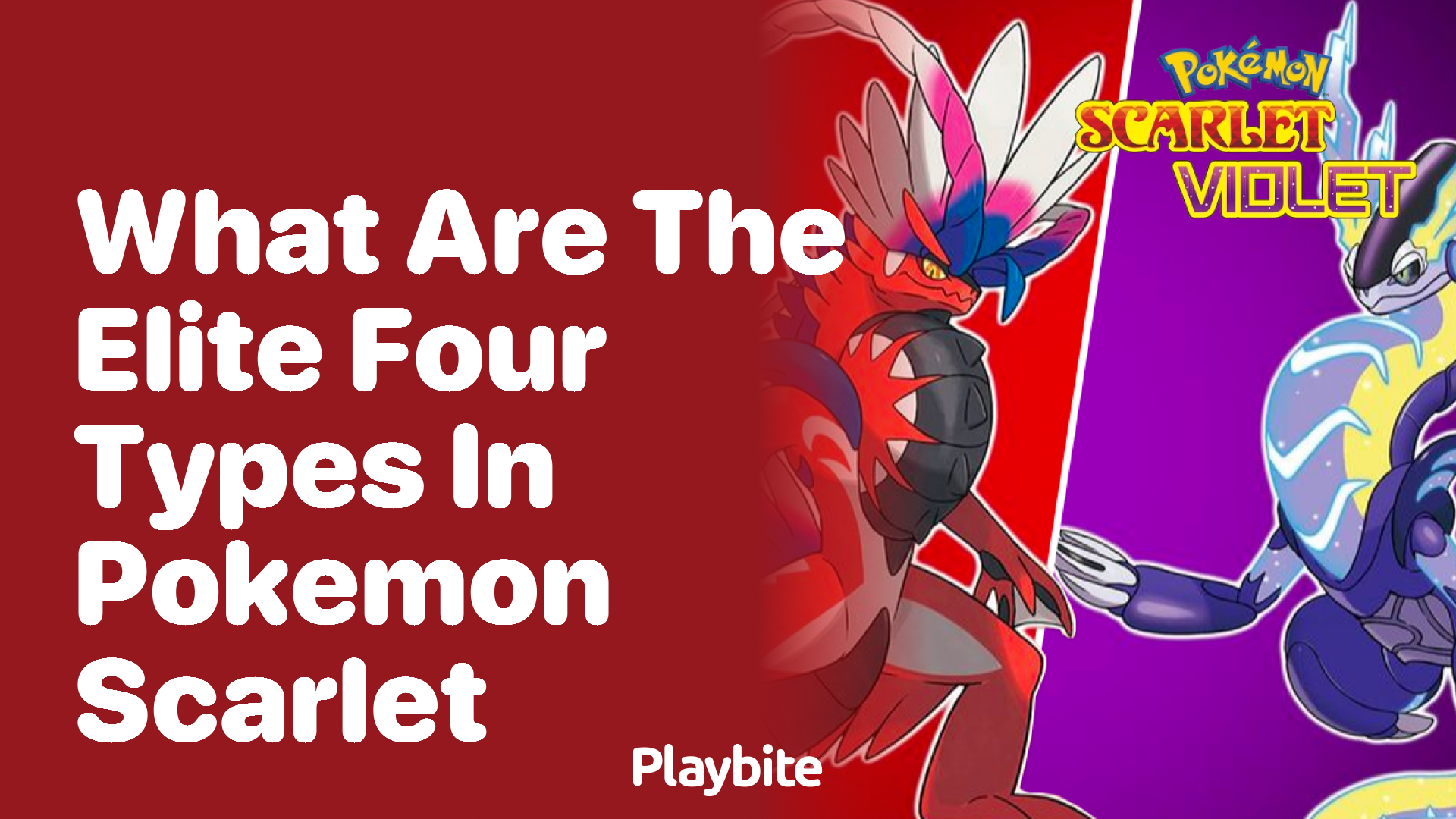What are the Elite Four types in Pokemon Scarlet? - Playbite
