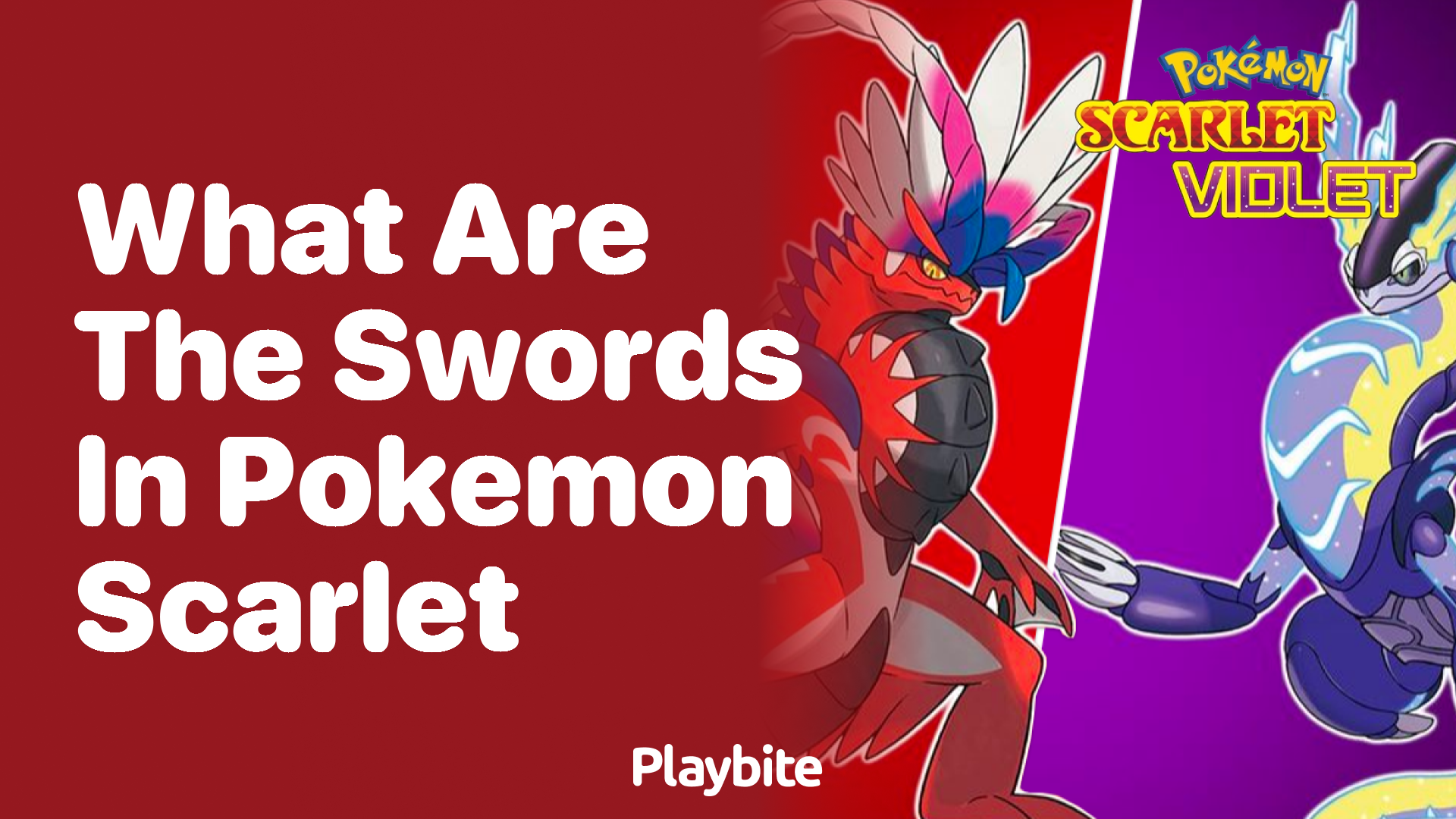 What are the swords in Pokemon Scarlet? - Playbite