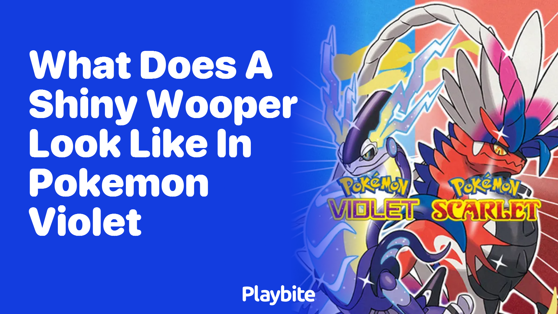 What Does a Shiny Wooper Look Like in Pokemon Violet? - Playbite