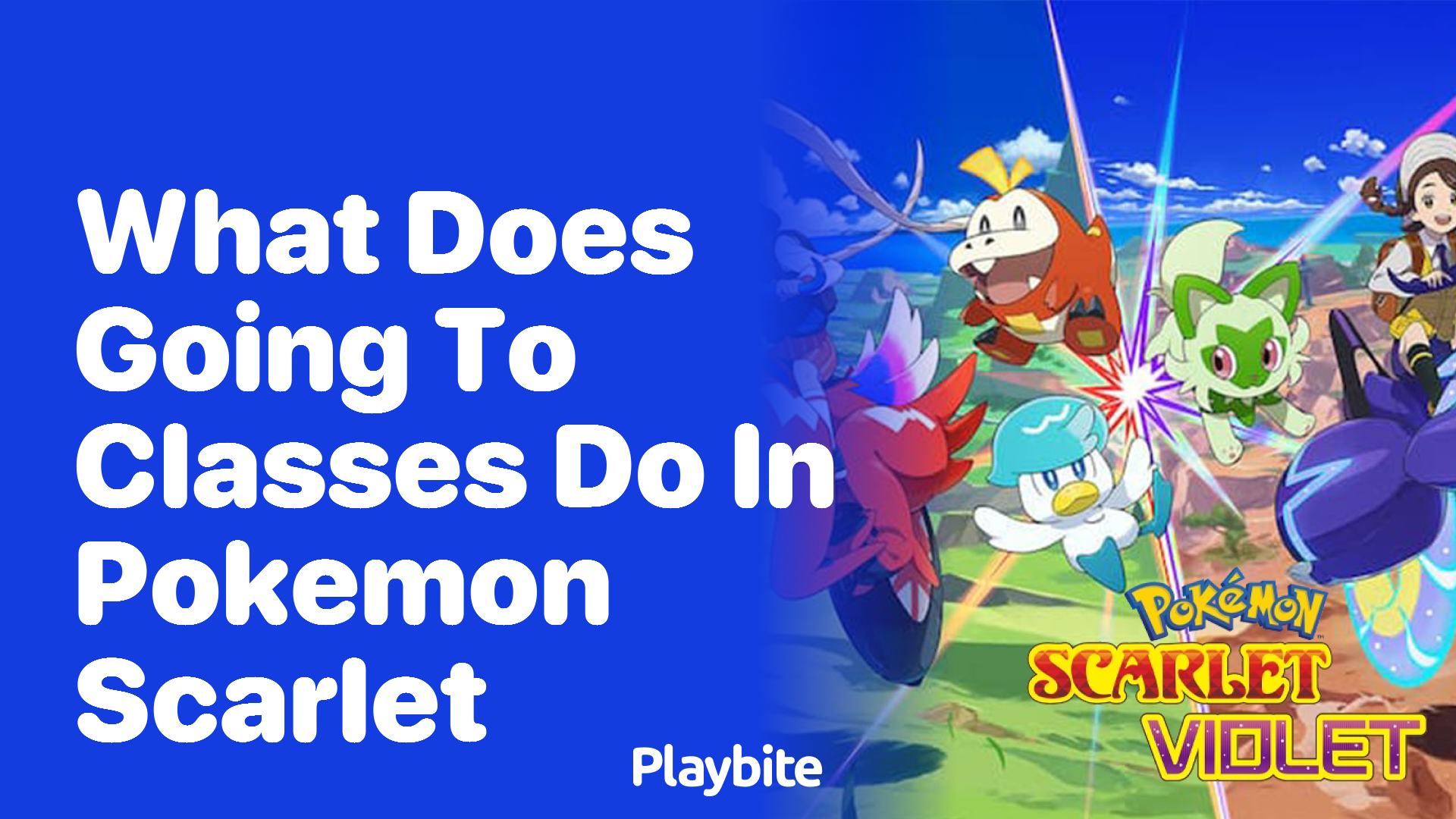 What does going to classes do in Pokemon Scarlet? - Playbite